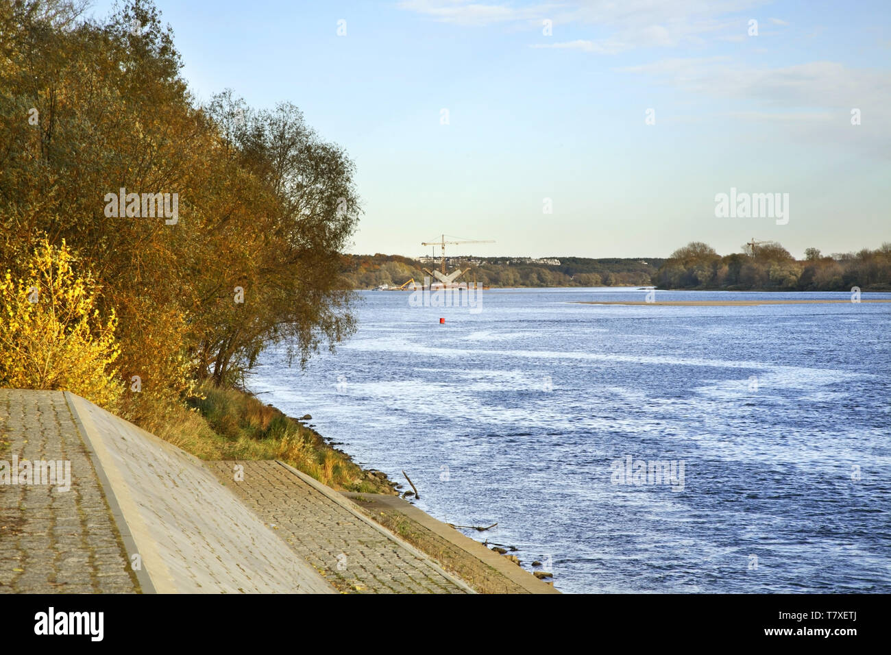 Vistula river in Torun. Poland Stock Photo - Alamy