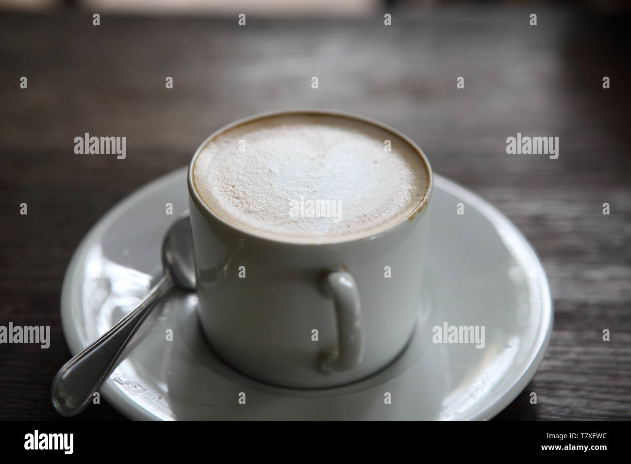 coffee cup on the table Stock Photo - Alamy