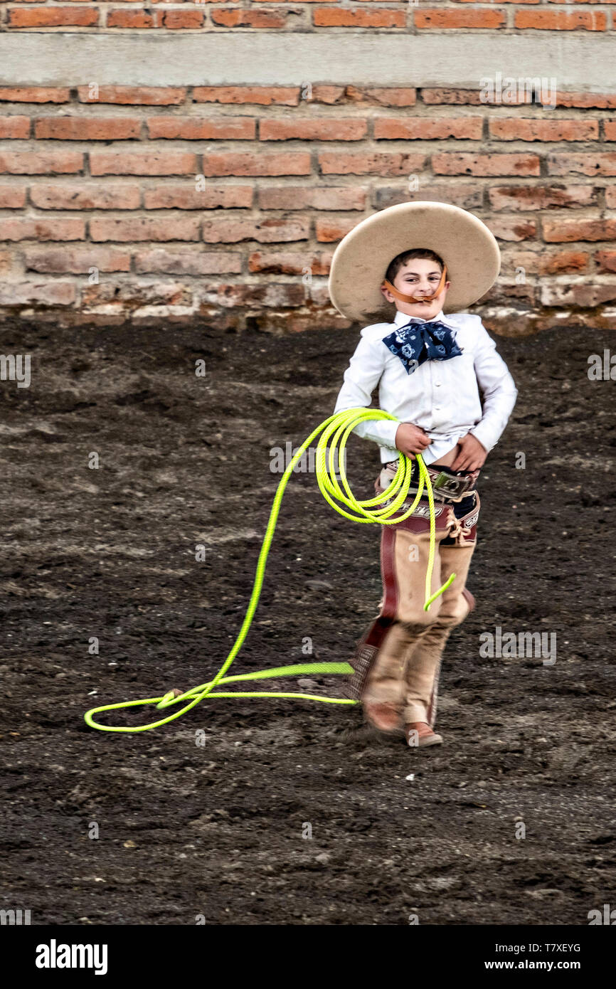 Eight-year-old Juan Franco, from the legendary Franco family of Charro ...