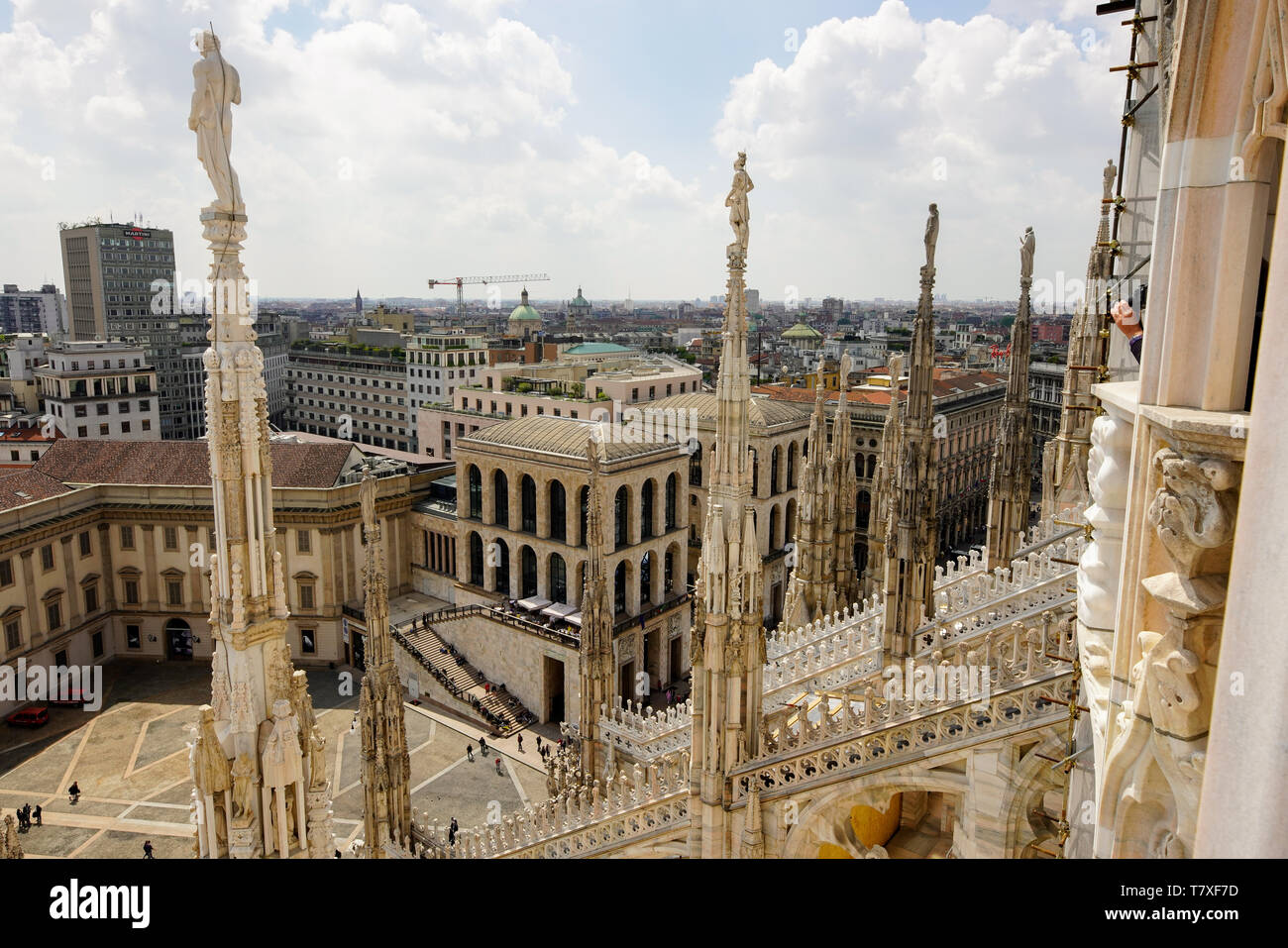 View from rooftop of Milan Cathedral, Milano, Italy Stock Photo - Alamy