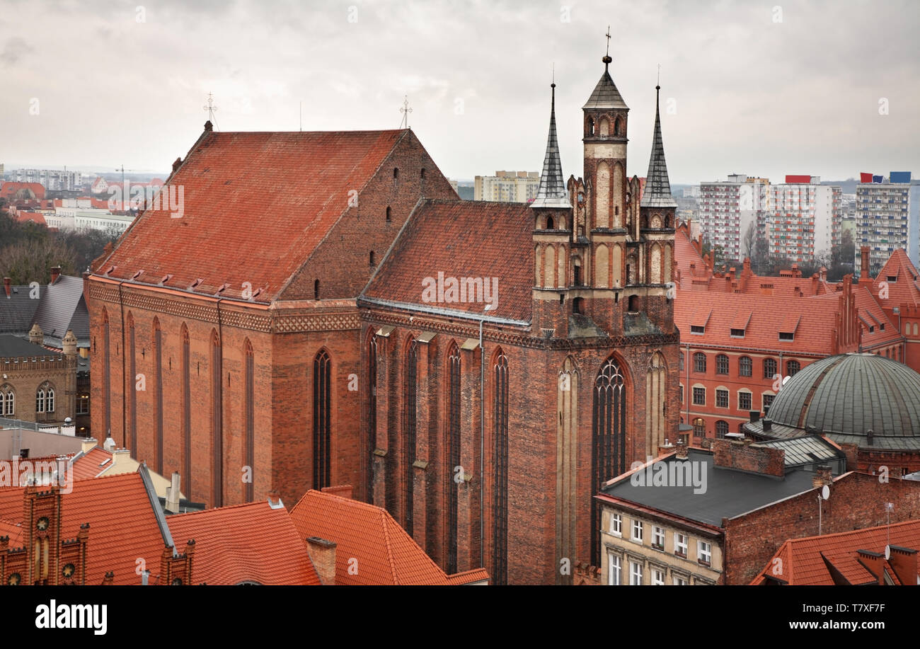 Catholic church of Blessed Virgin Mary in Torun. Poland Stock Photo - Alamy