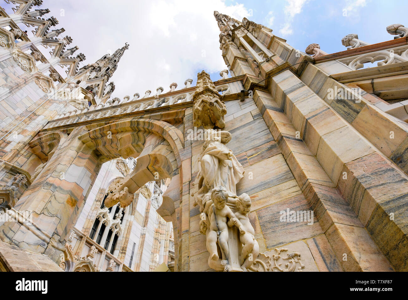 Rooftop of Milan Cathedral looking like forest of pinnacles , Milano ...