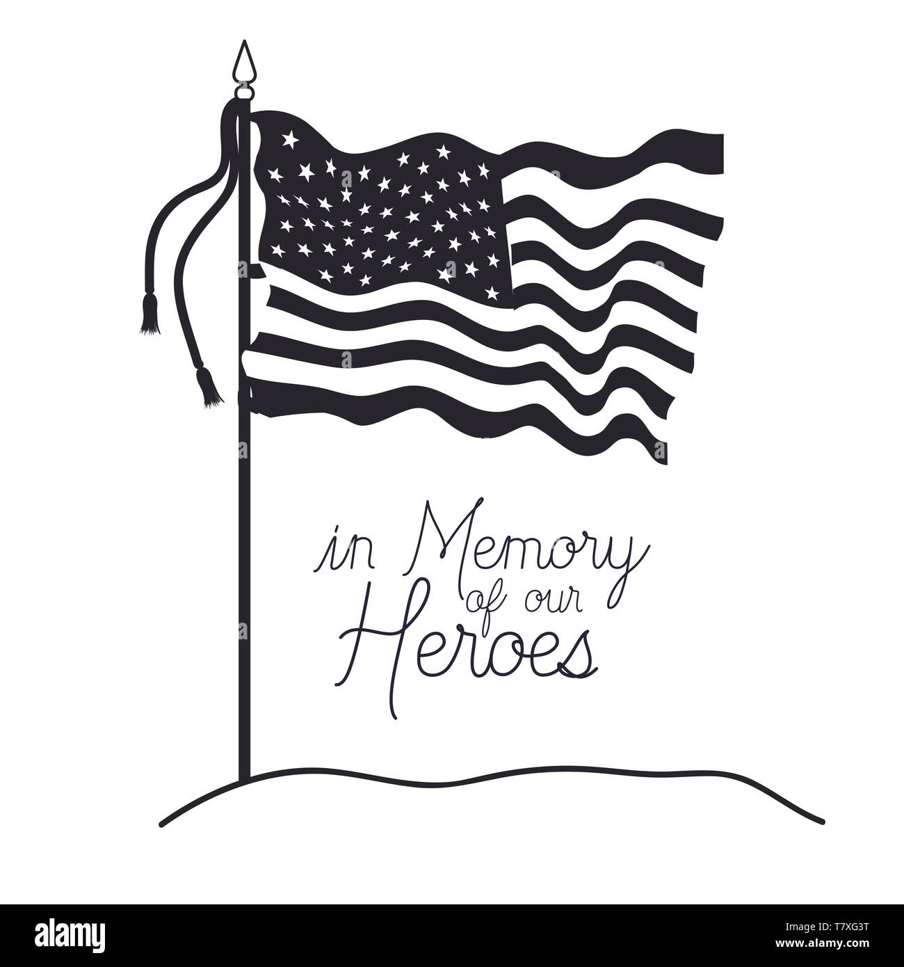 usa flag of memorial day emblem Stock Vector Image & Art - Alamy