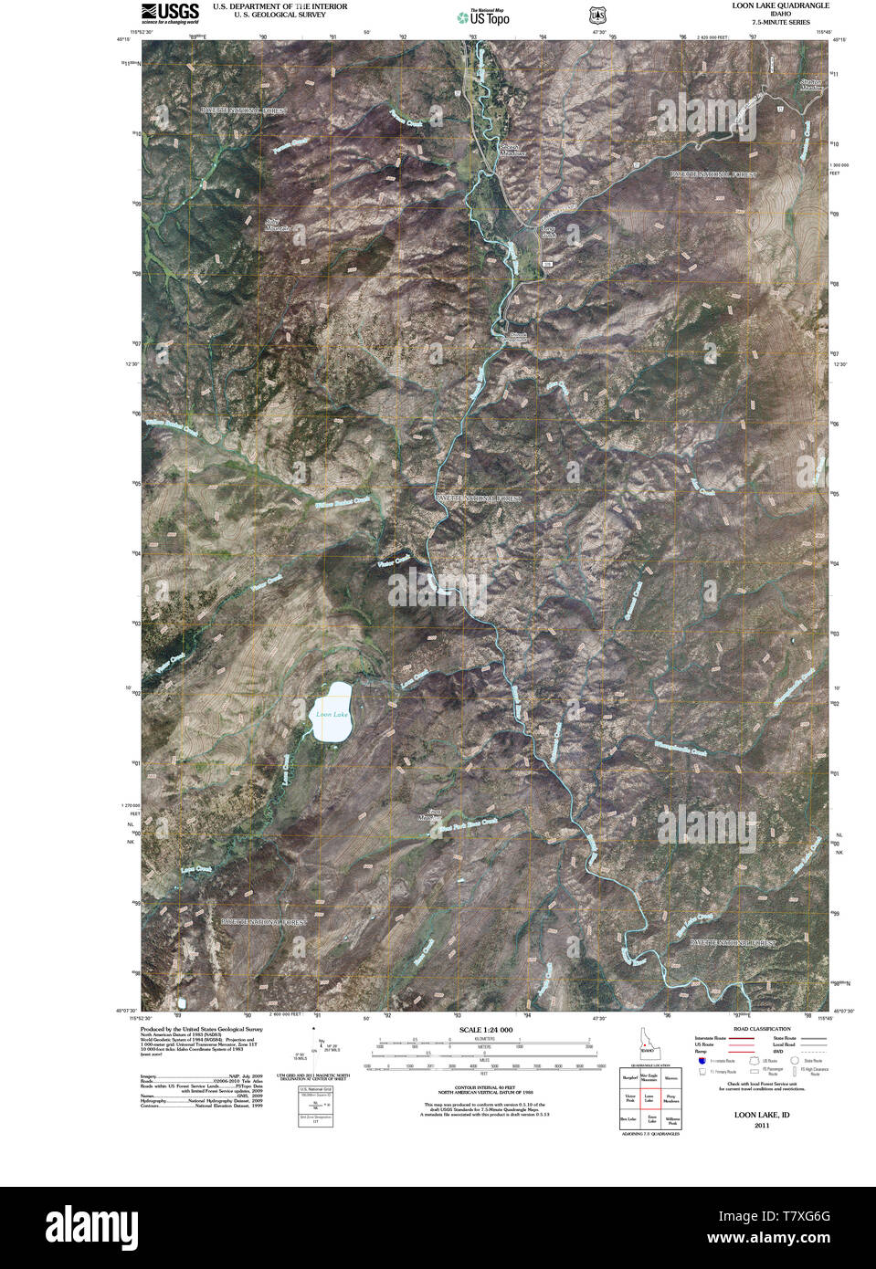 Map of loon lake hi-res stock photography and images - Alamy