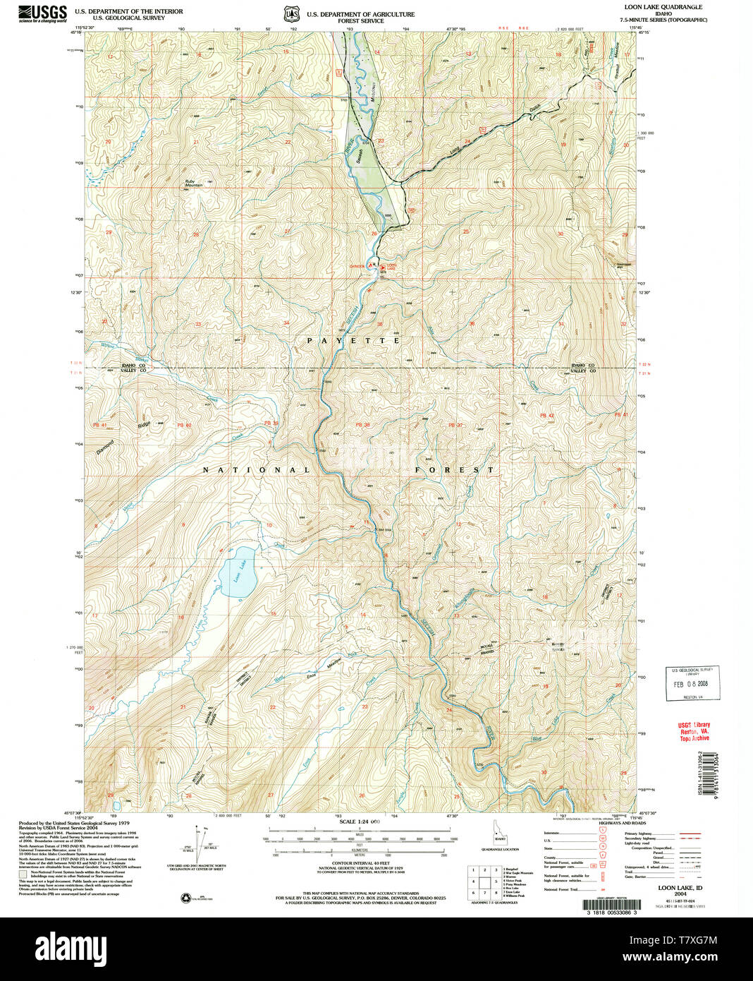 Map of loon lake hi-res stock photography and images - Alamy