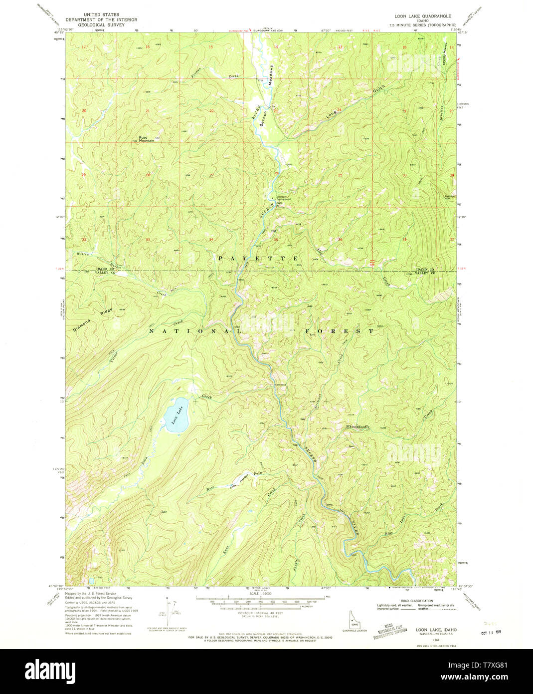 Map of loon lake hi-res stock photography and images - Alamy