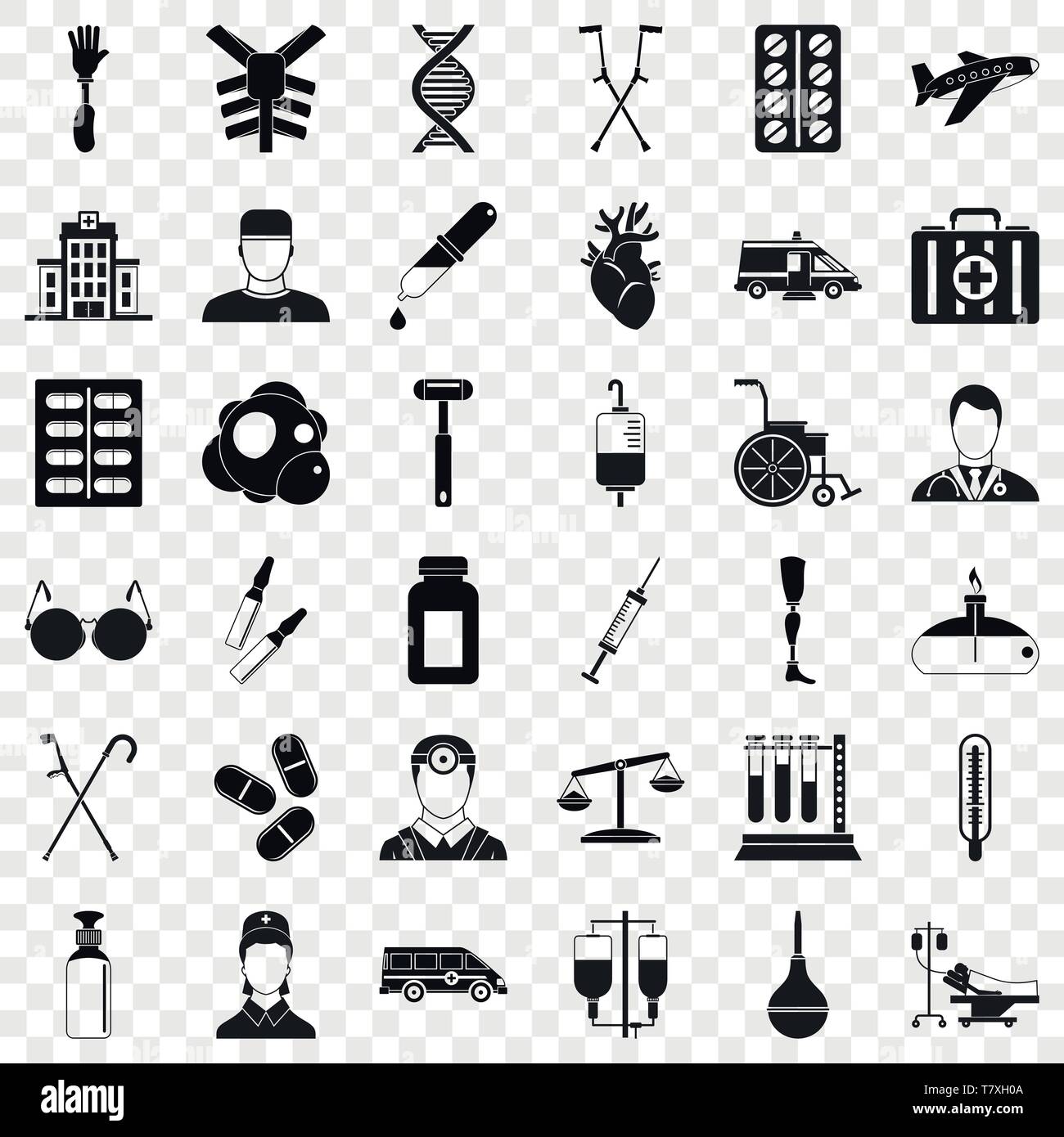 Fast aid icons set, simple style Stock Vector Image & Art - Alamy