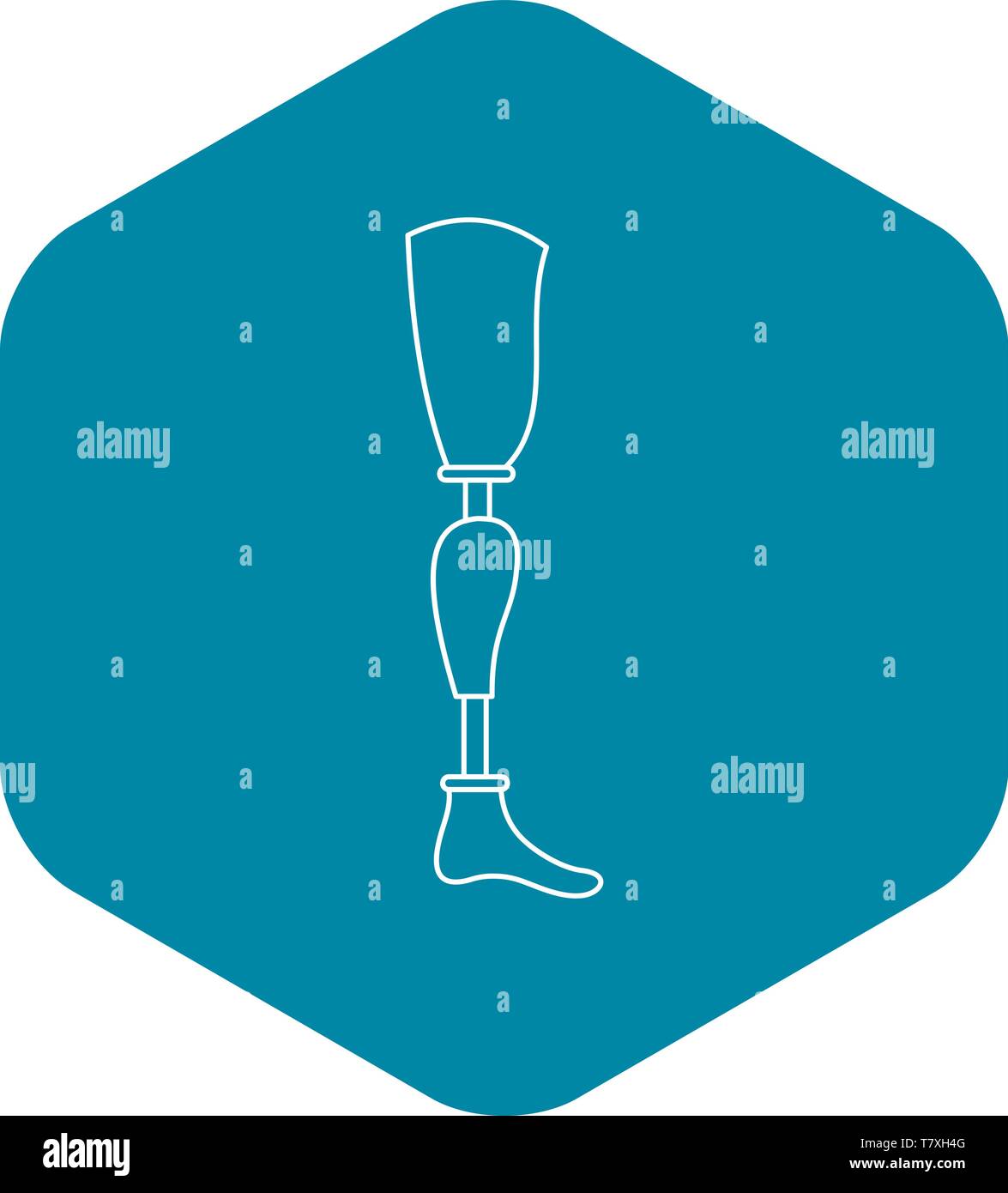 Prosthesis leg icon, outline style Stock Vector Image & Art - Alamy