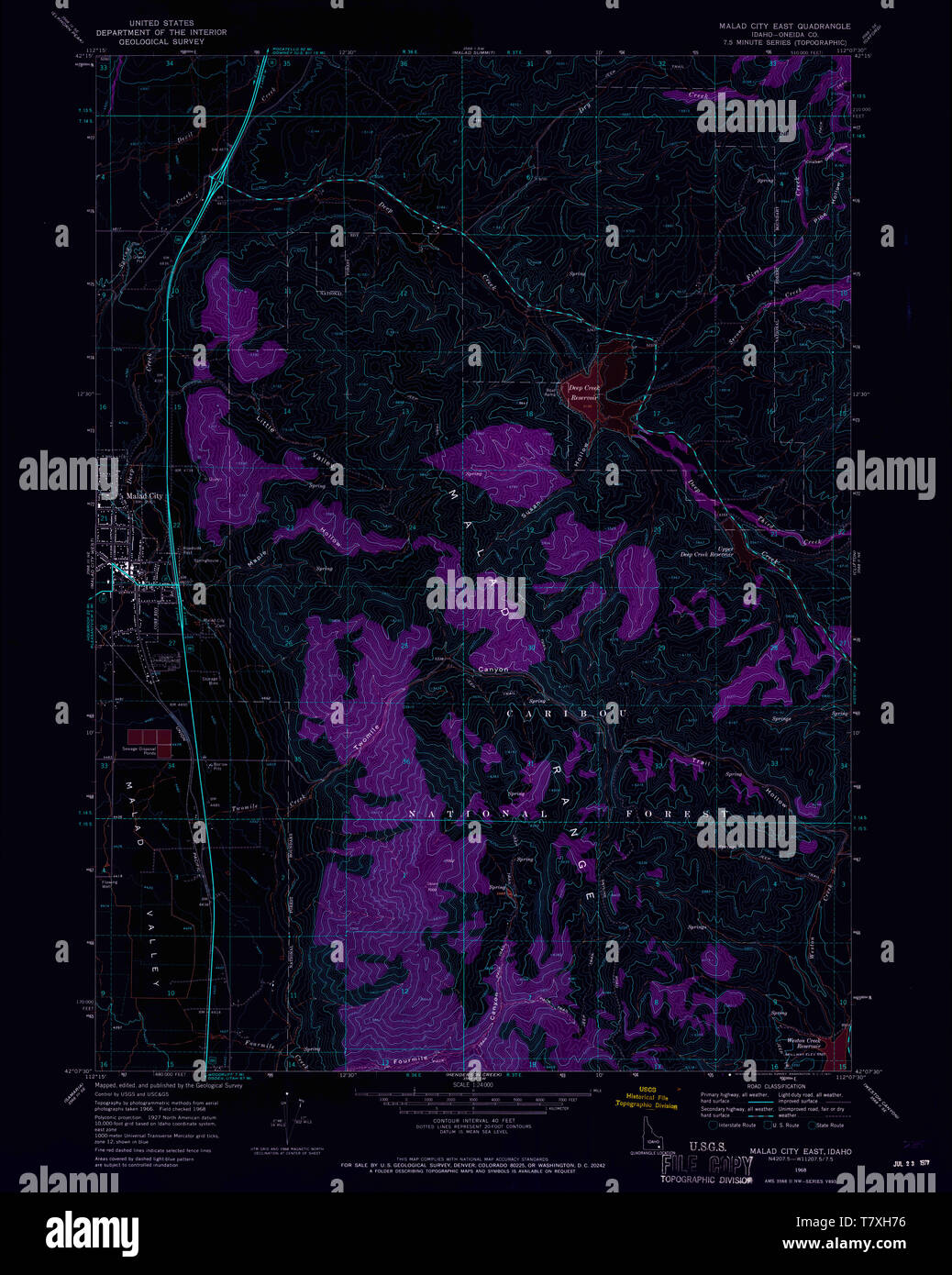 Malad city idaho map hi-res stock photography and images - Alamy