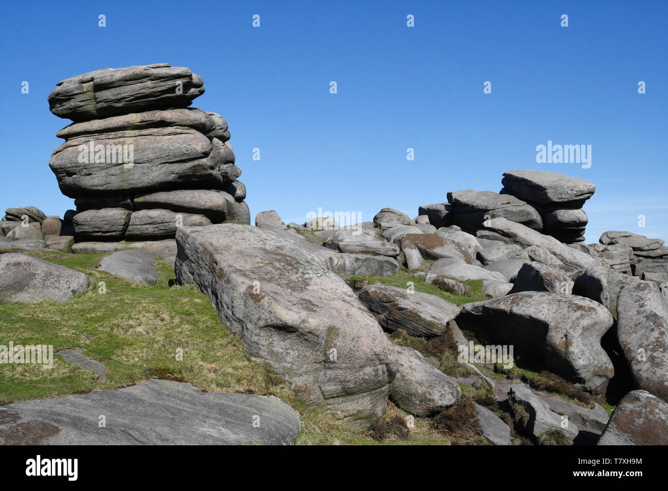 Higger Tor in the Peak District National Park Sheffield, England UK ...