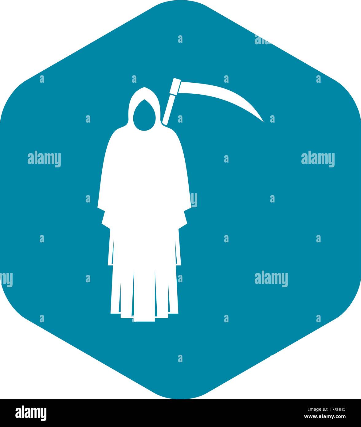 Death with scythe icon, simple style Stock Vector Image & Art - Alamy
