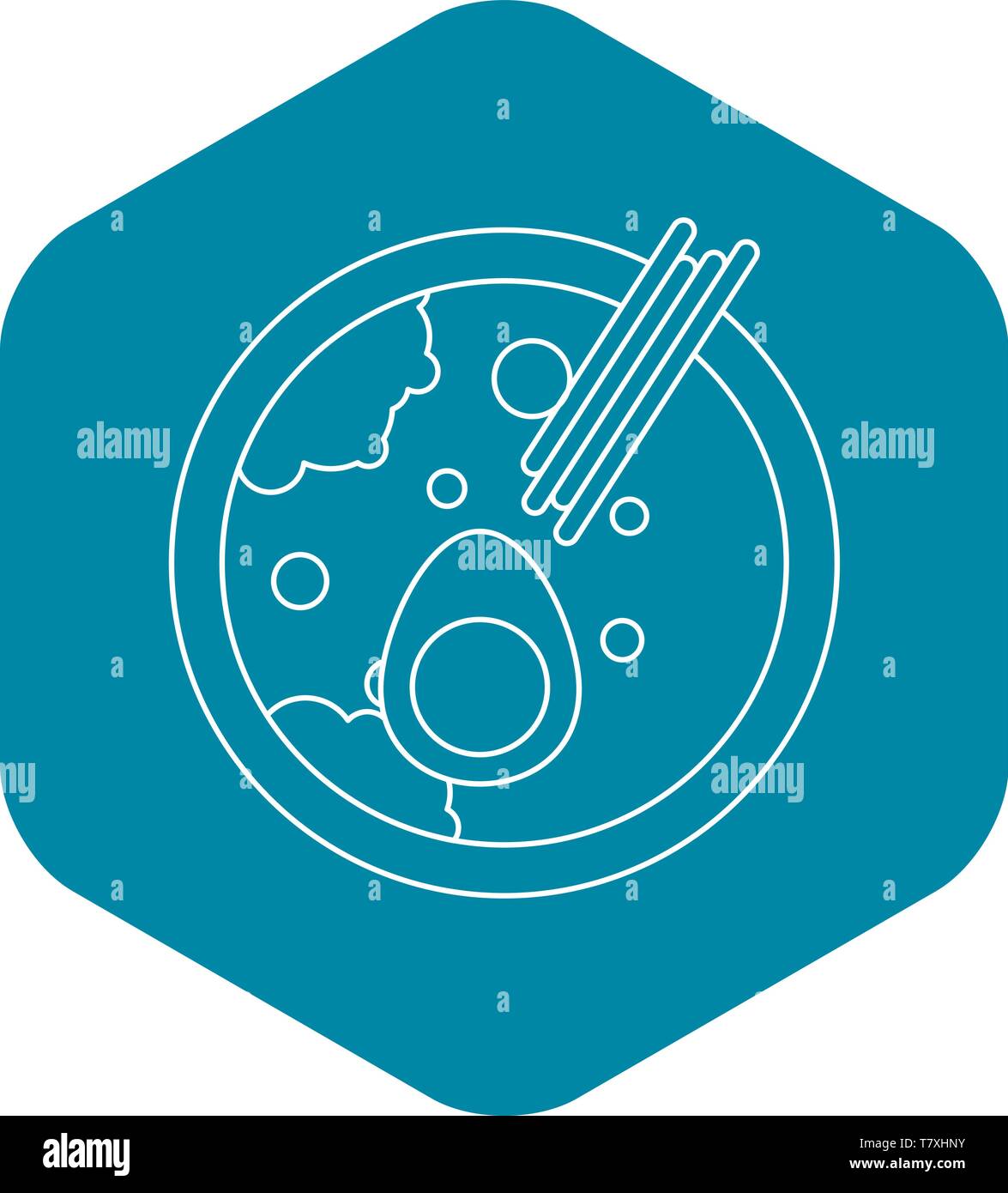 Miso soup icon, outline style Stock Vector Image & Art - Alamy