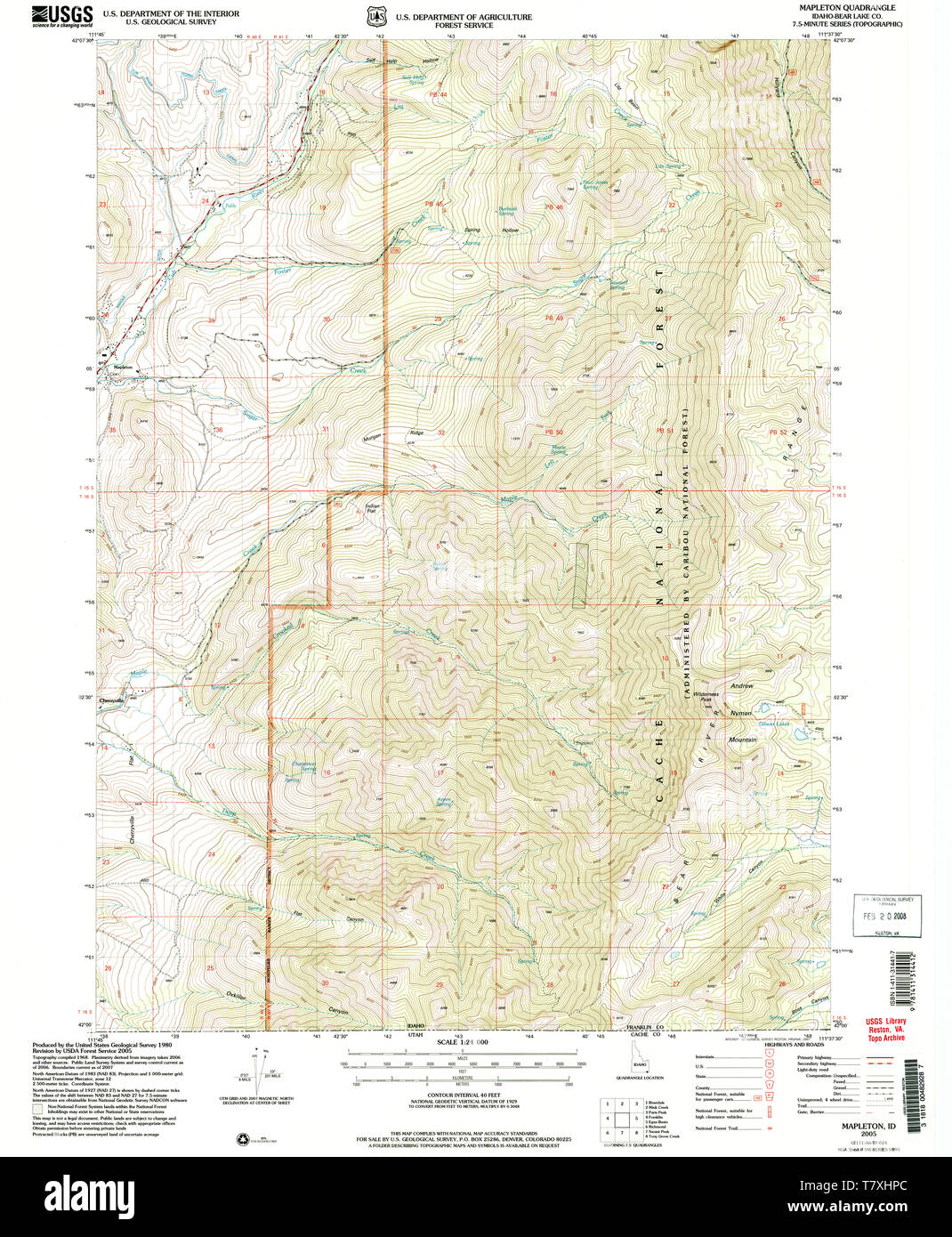 Map of mapleton hi-res stock photography and images - Alamy
