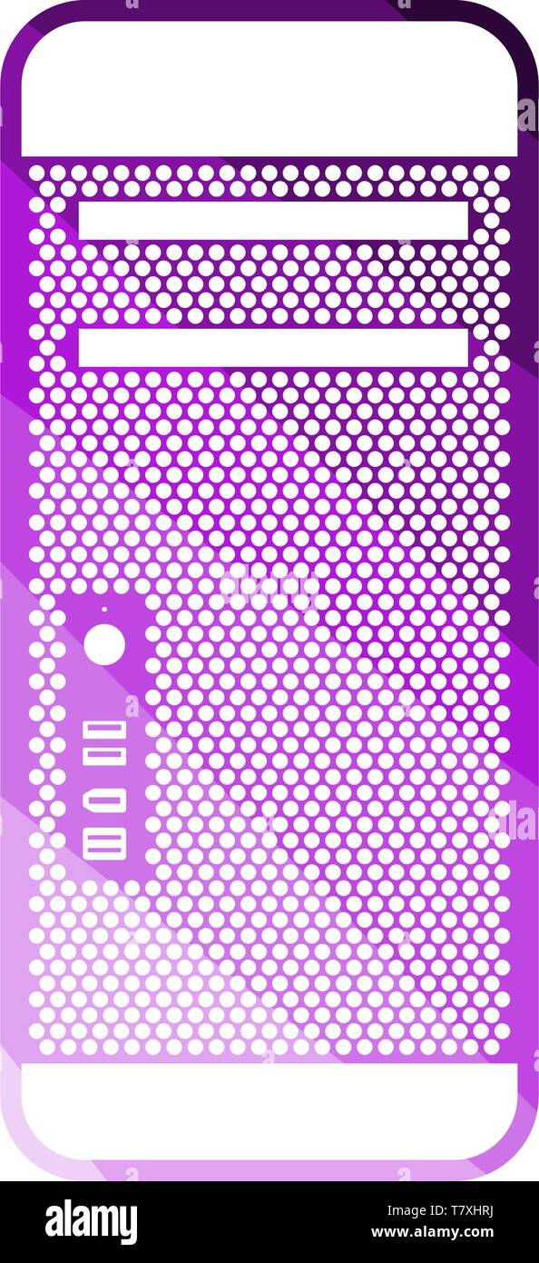 System Unit Icon. Flat Color Ladder Design. Vector Illustration Stock ...