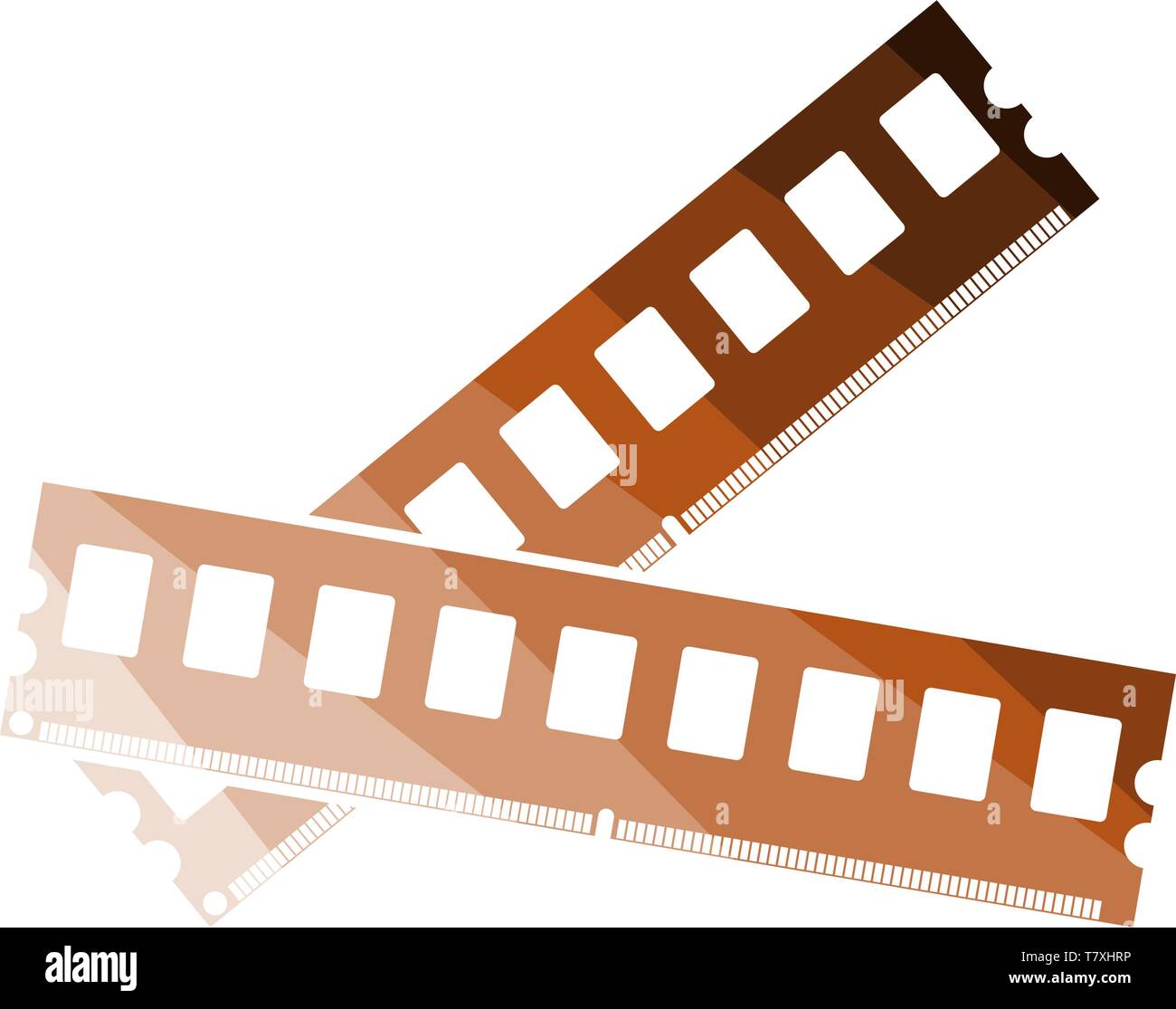 Computer Memory Icon. Flat Color Ladder Design. Vector Illustration ...