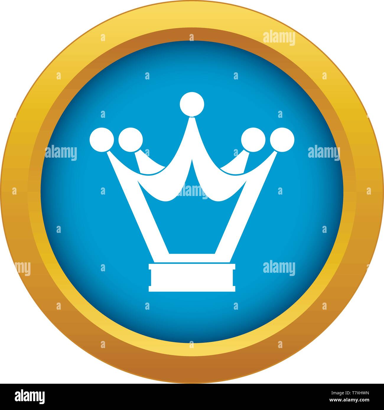 Princess crown icon blue vector isolated Stock Vector Image & Art - Alamy