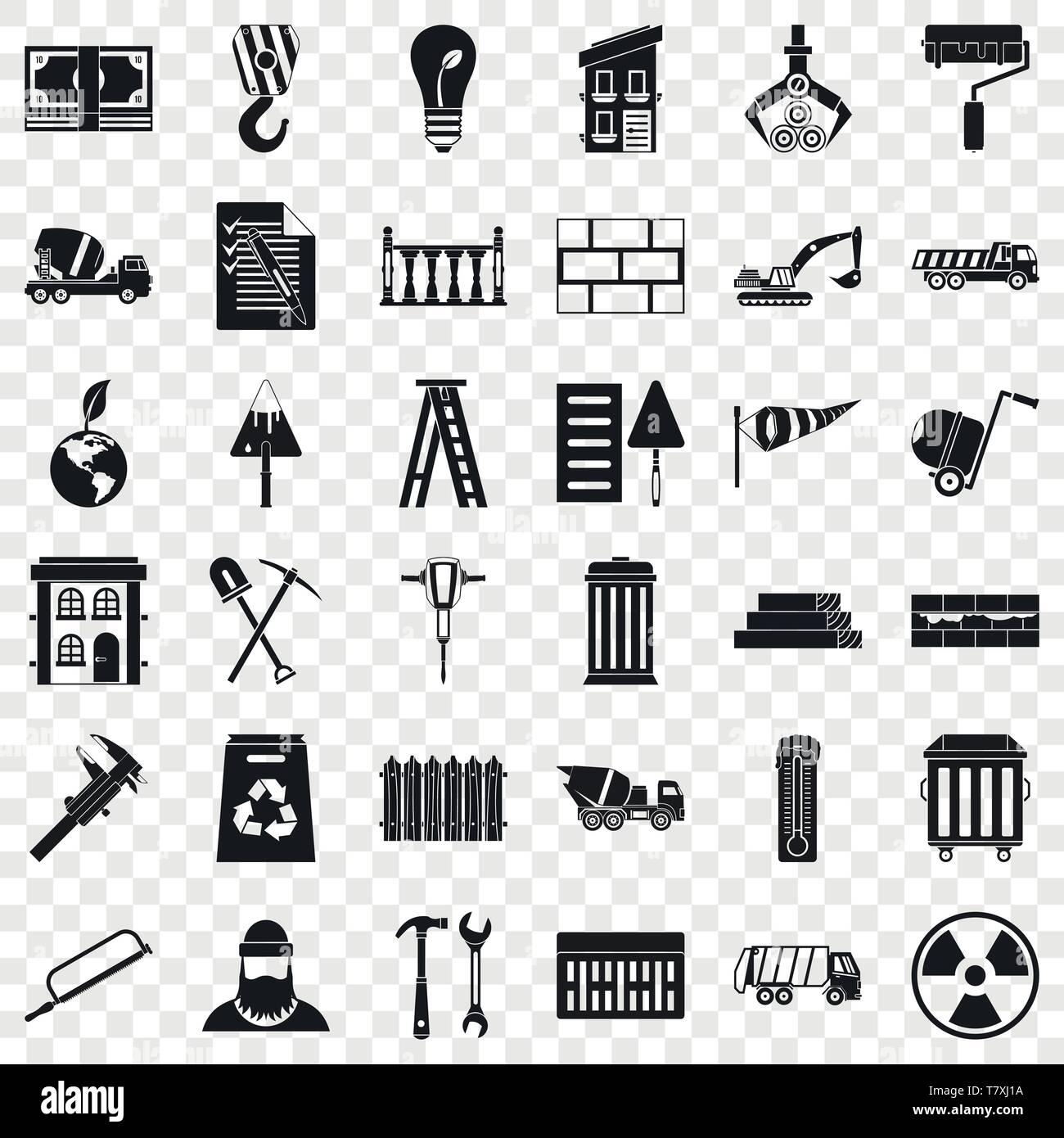 Building material lift Stock Vector Images - Alamy