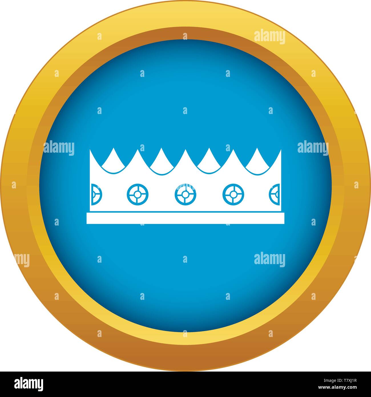 Little crown icon blue vector isolated Stock Vector Image & Art - Alamy
