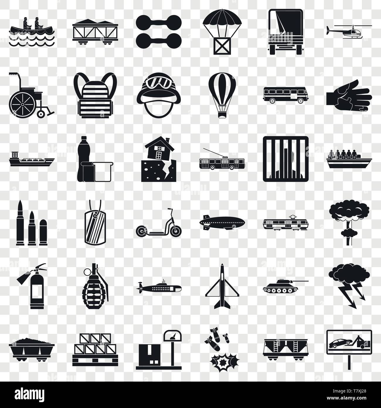 Load icons set, simple style Stock Vector Image & Art - Alamy