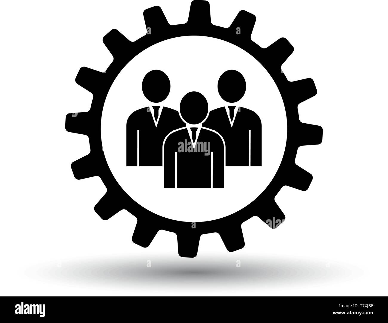 Teamwork Vector Black And White