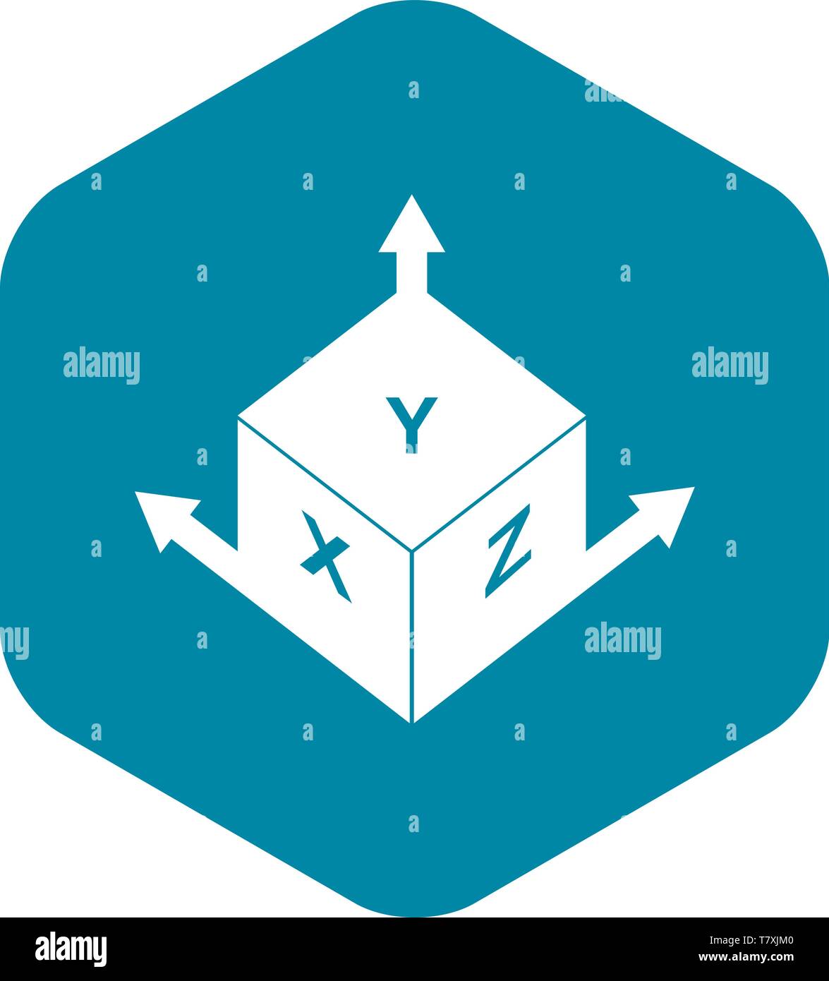 Measurement cube square icon, simple style Stock Vector Image & Art - Alamy