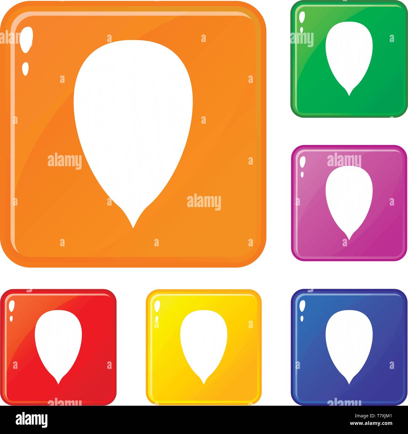 Apricot seed icons set vector color Stock Vector Image & Art - Alamy