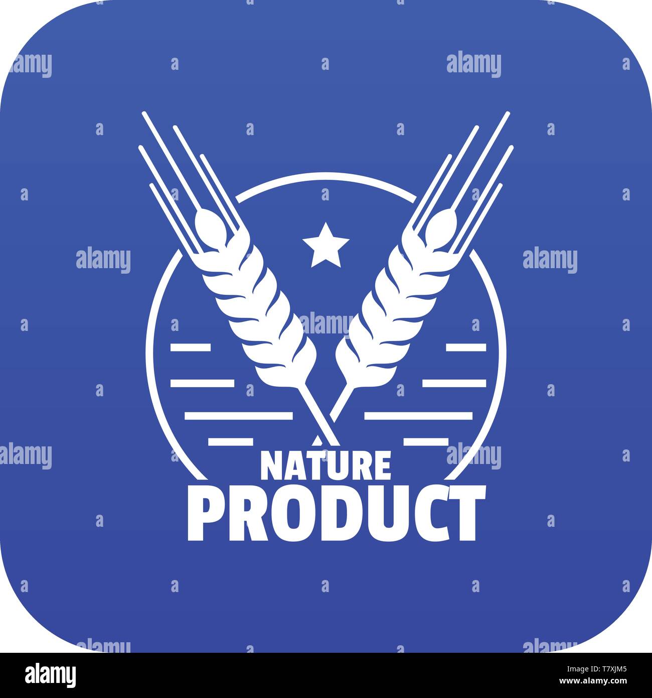 Wheat icon blue vector Stock Vector Image & Art - Alamy