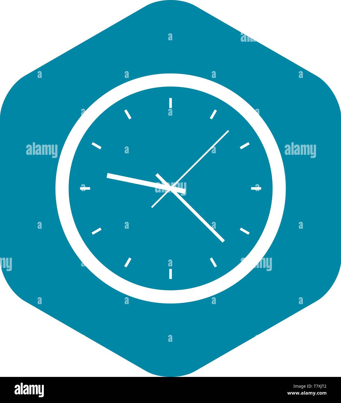 Wall clock icon, simple style Stock Vector Image & Art - Alamy