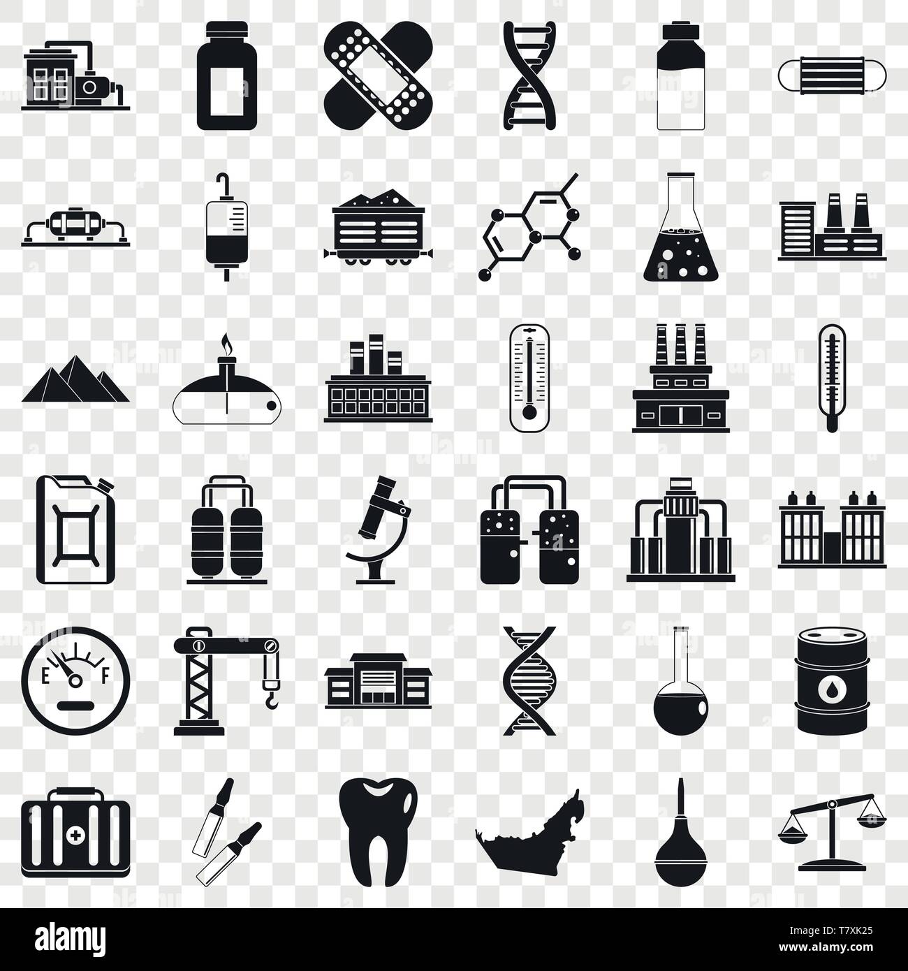 Chemical barrel icons set, simple style Stock Vector Image & Art - Alamy