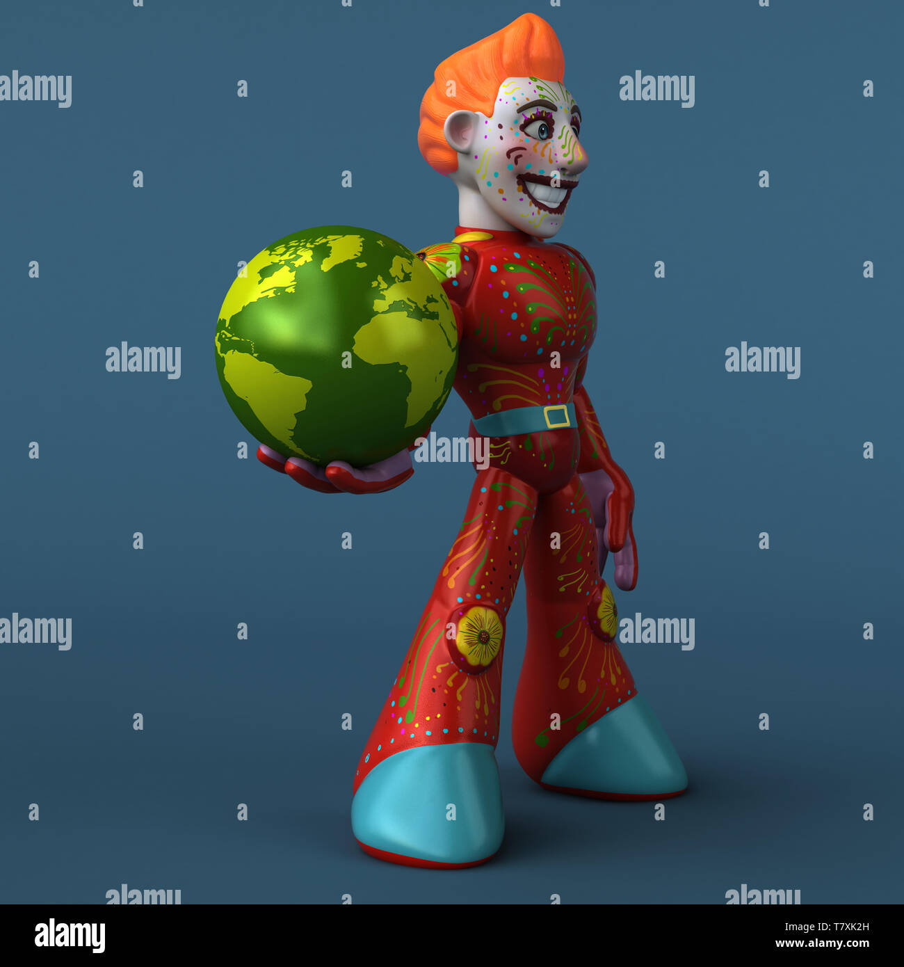 Mexican hero - 3D Illustration Stock Photo - Alamy