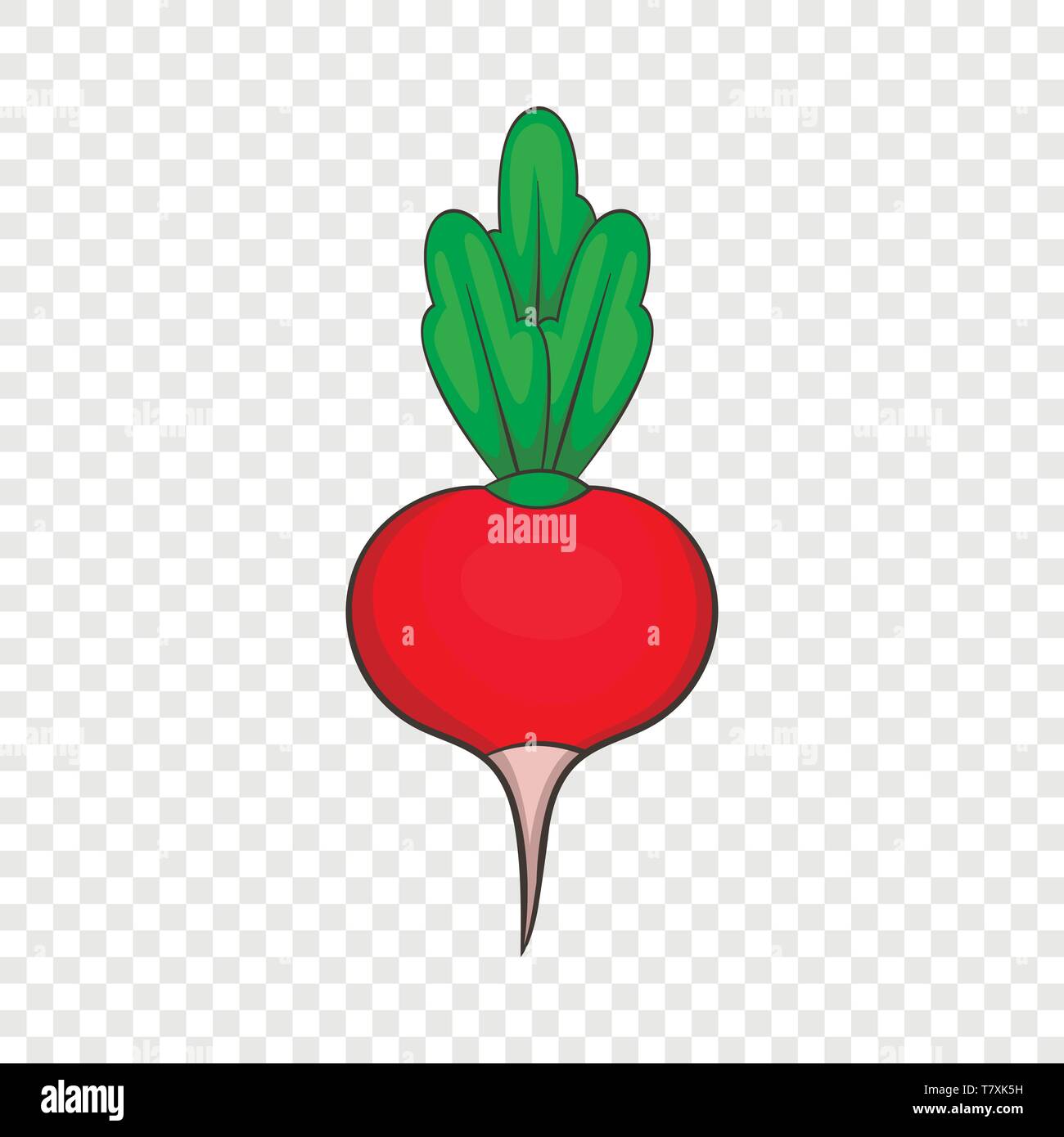 Radish icon, cartoon style Stock Vector Image & Art - Alamy