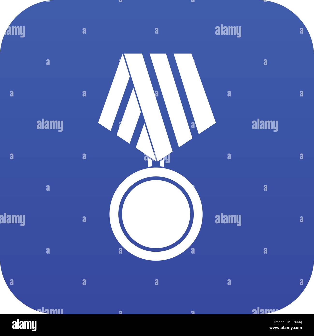 Military medal icon digital blue Stock Vector Image & Art - Alamy