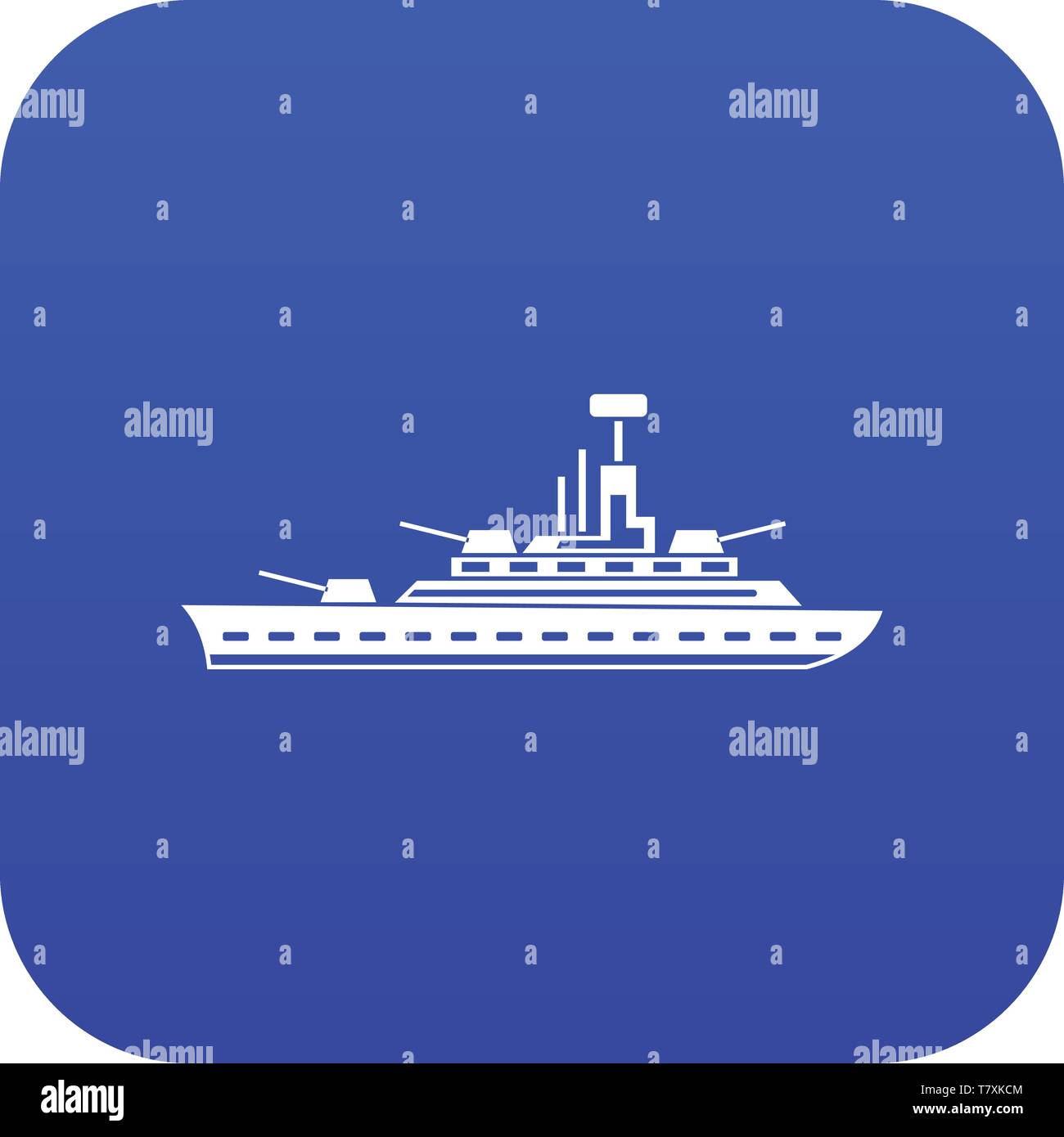Military warship icon digital blue Stock Vector Image & Art - Alamy