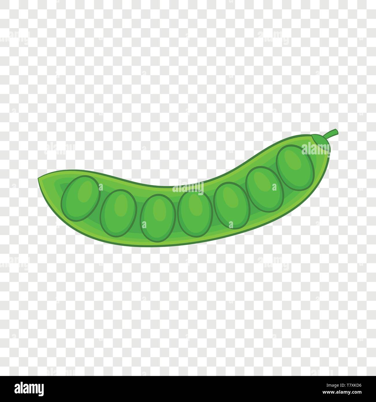 Green pea pod icon, cartoon style Stock Vector Image & Art - Alamy
