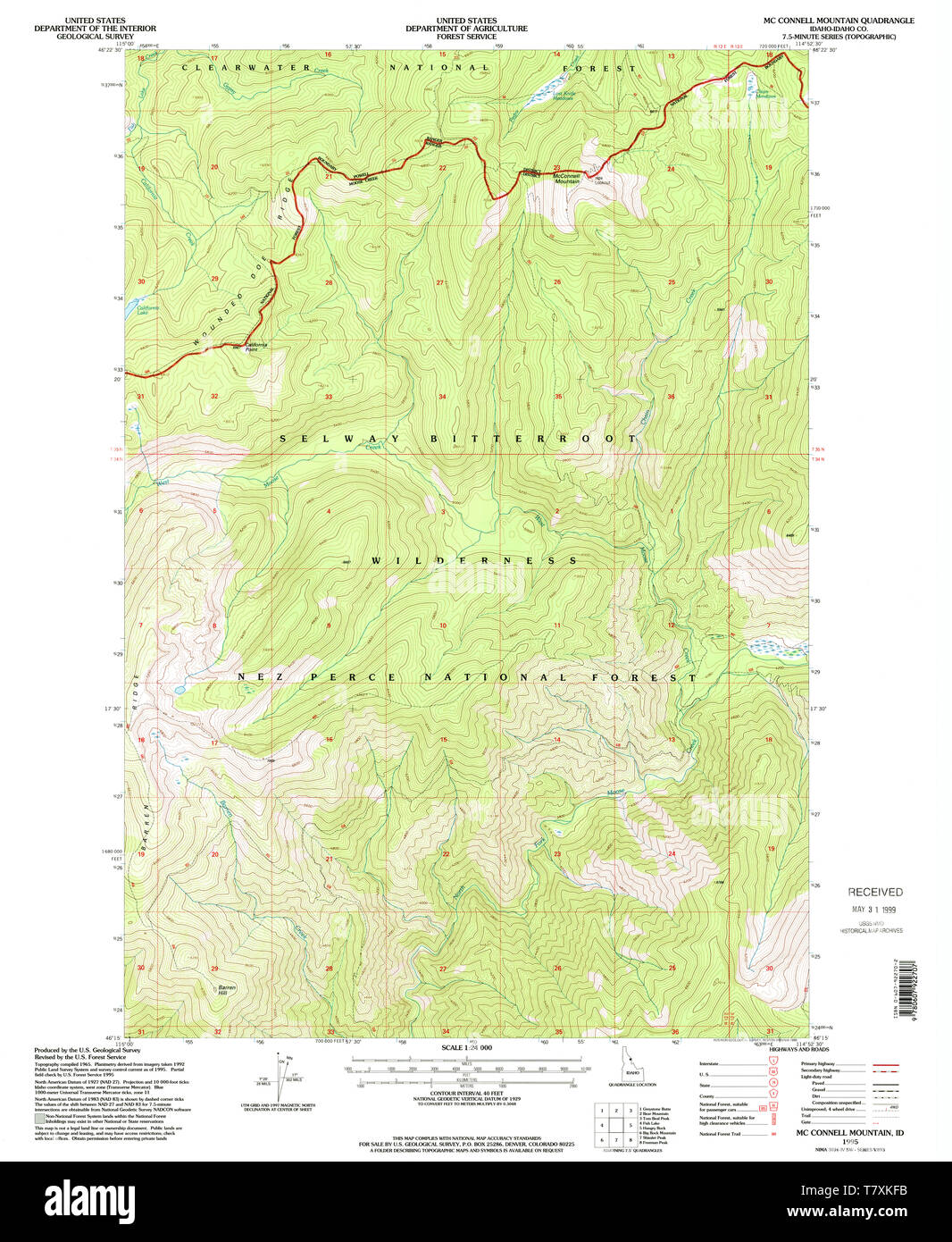 Map of connell hi-res stock photography and images - Alamy