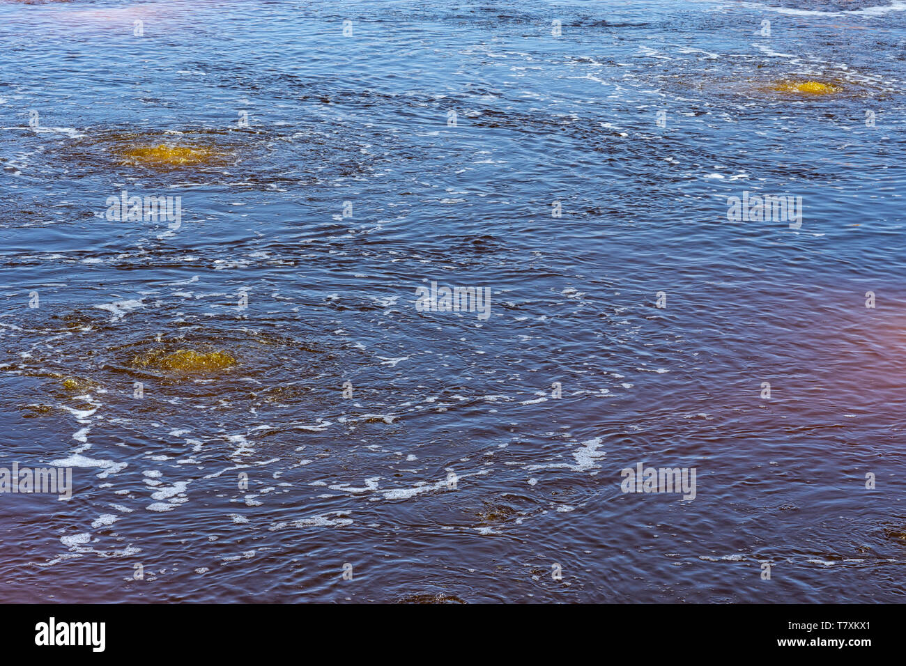 Acid bubbling pond in the Danakil depression in Ethiopia in Africa ...