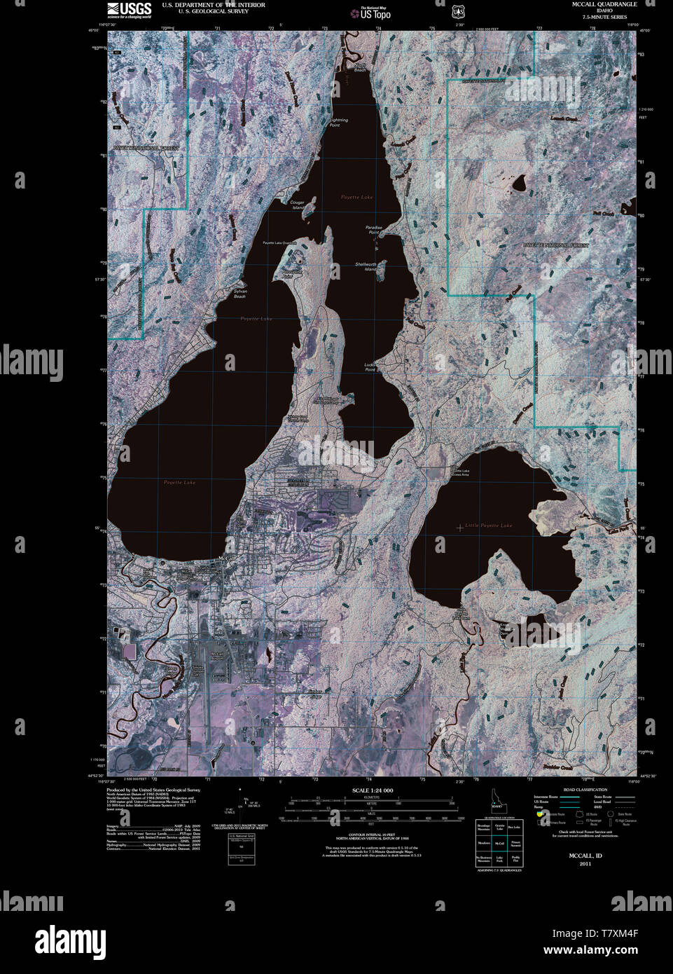 Map of mccall idaho hi-res stock photography and images - Alamy