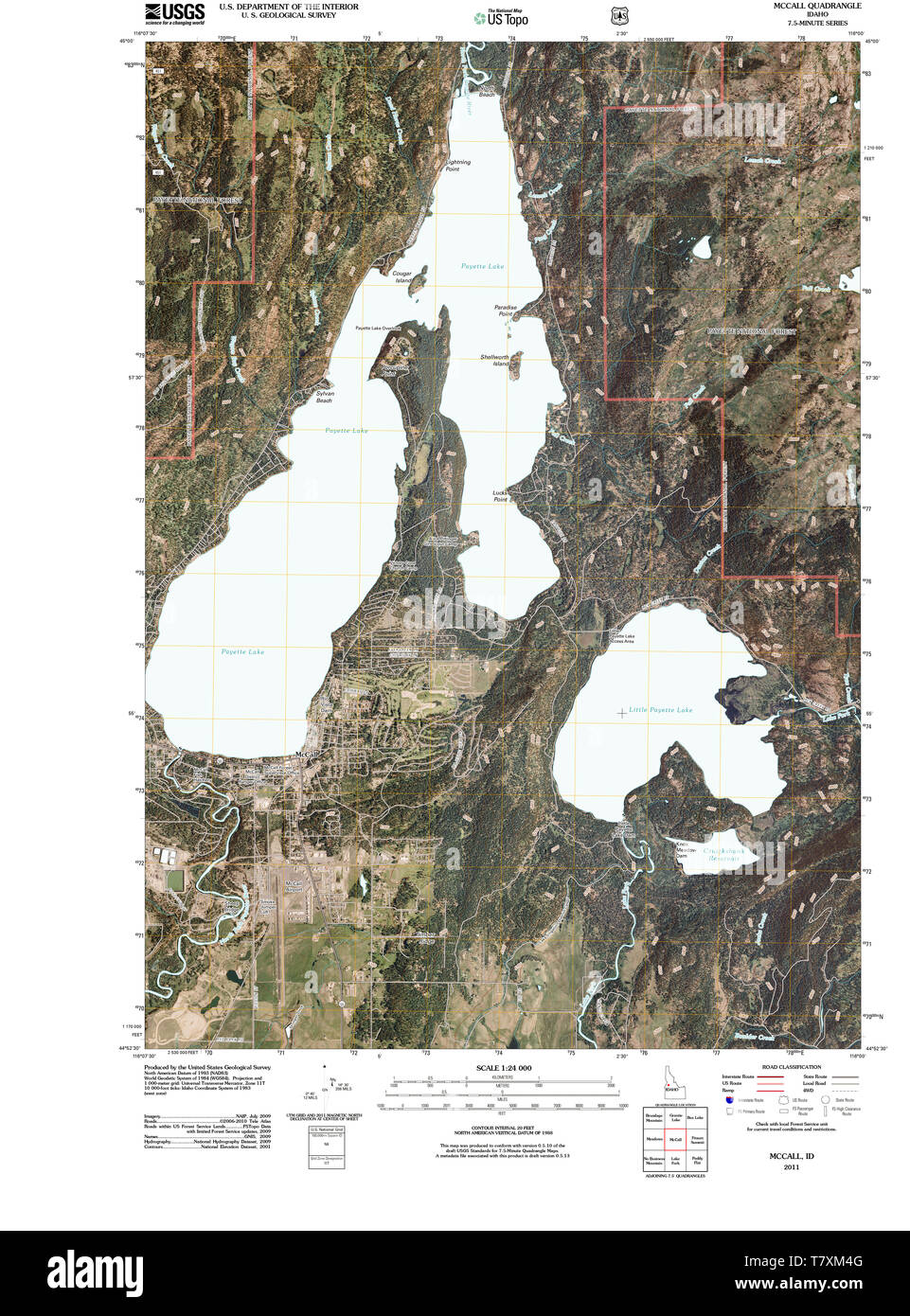 Map of mccall idaho hi-res stock photography and images - Alamy