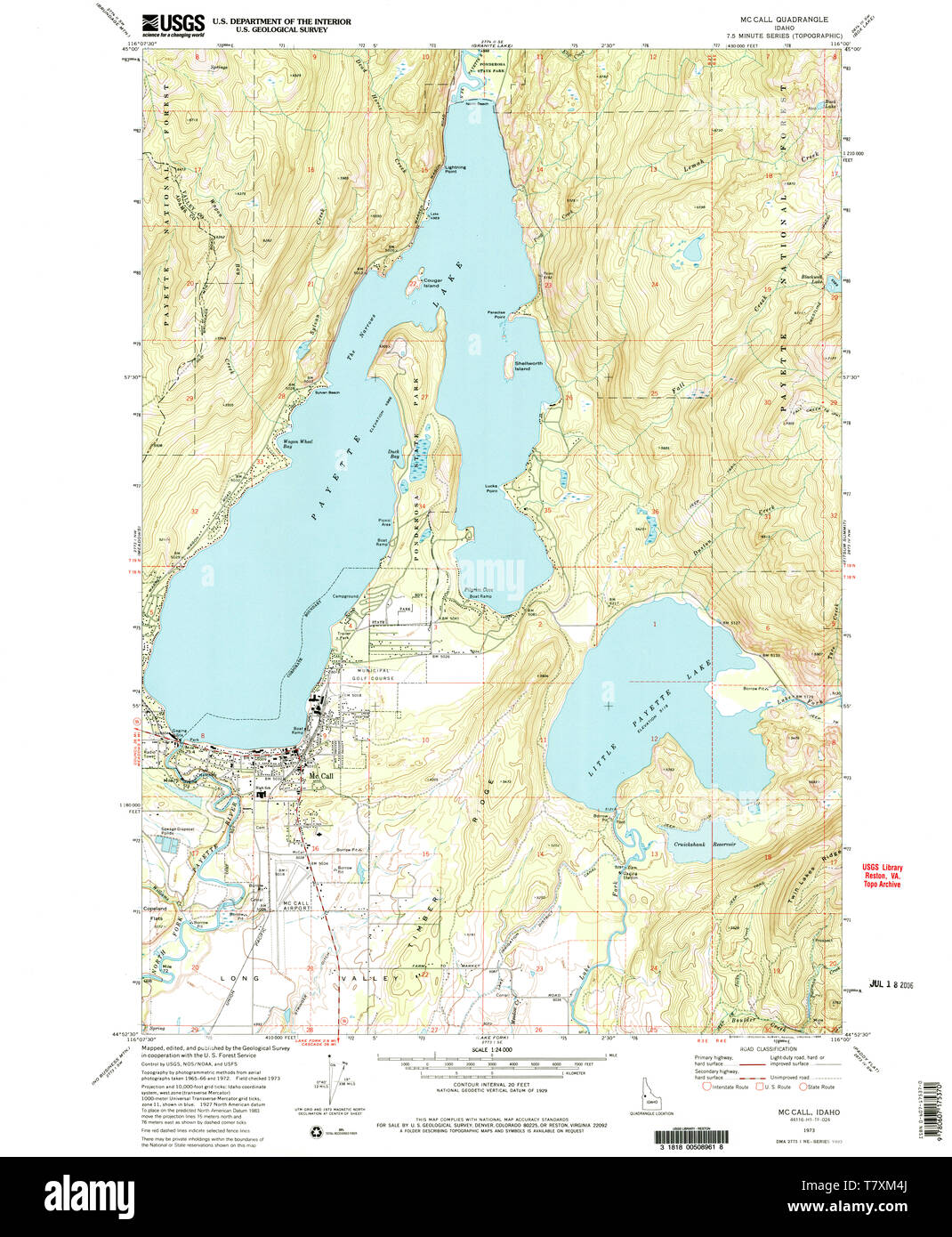 Map of mccall idaho hi-res stock photography and images - Alamy