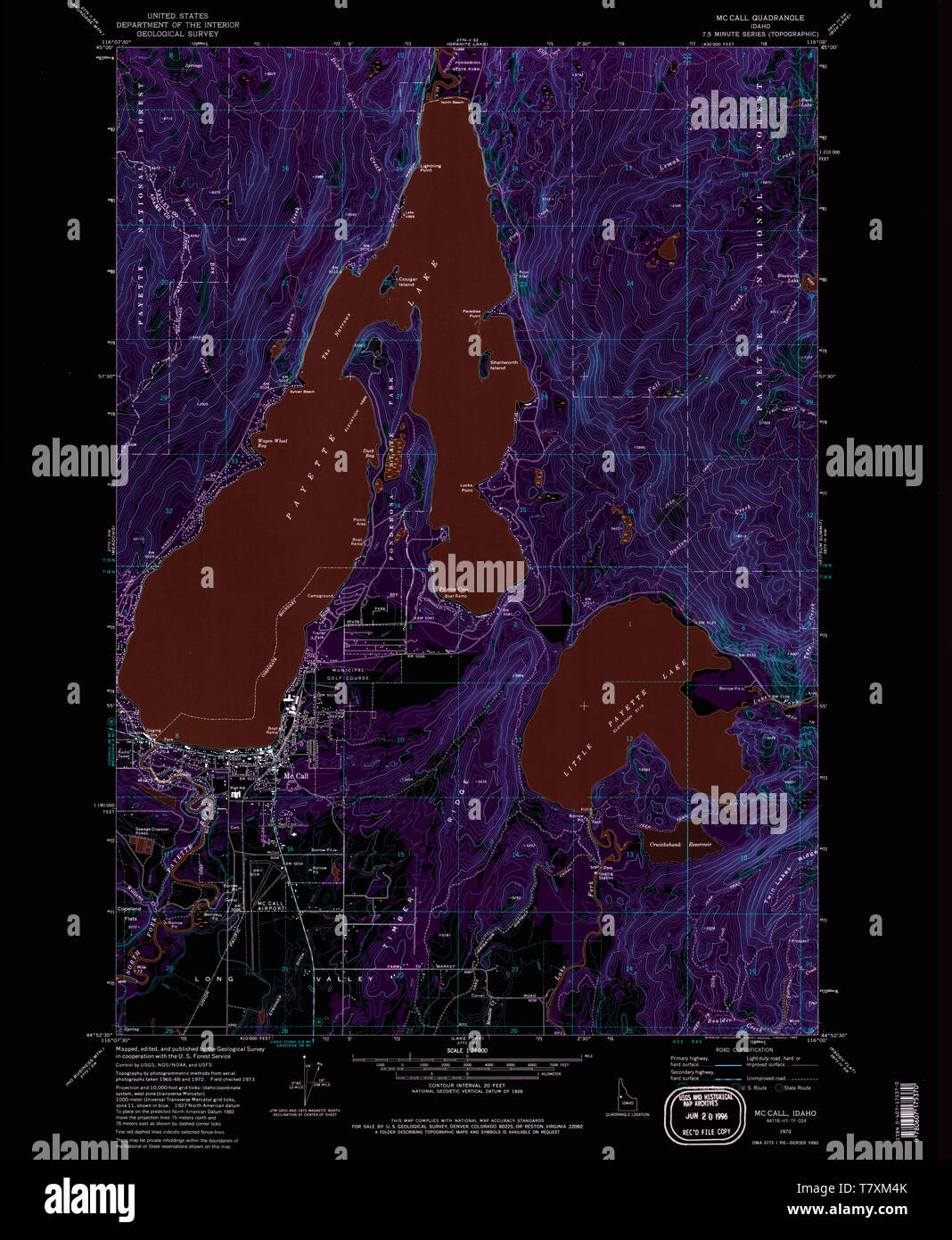 Map of mccall idaho hi-res stock photography and images - Alamy
