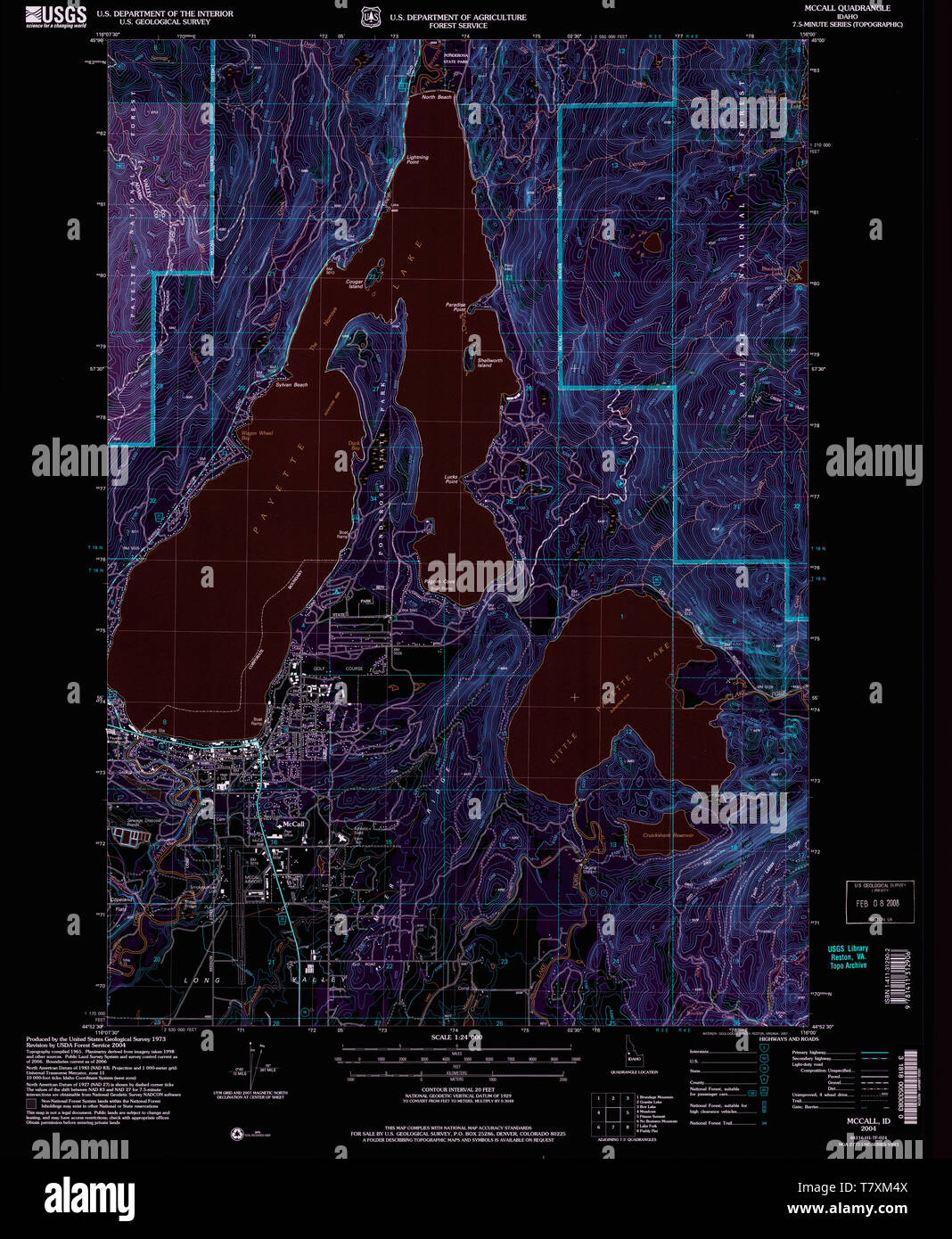 Map of mccall idaho hi-res stock photography and images - Alamy