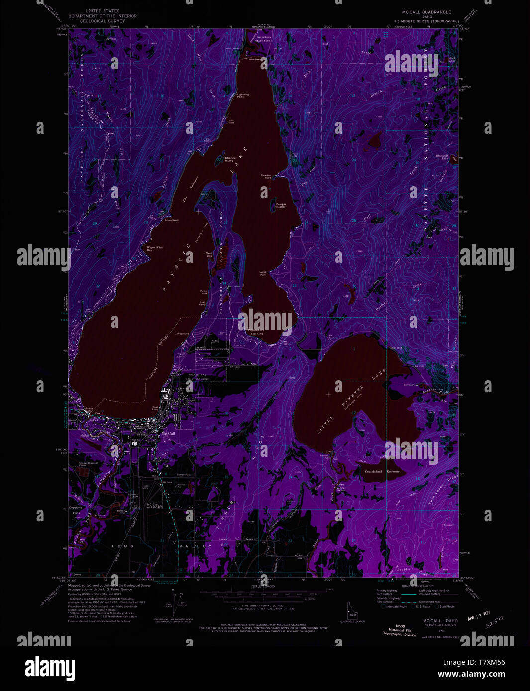 Map of mccall idaho hi-res stock photography and images - Alamy