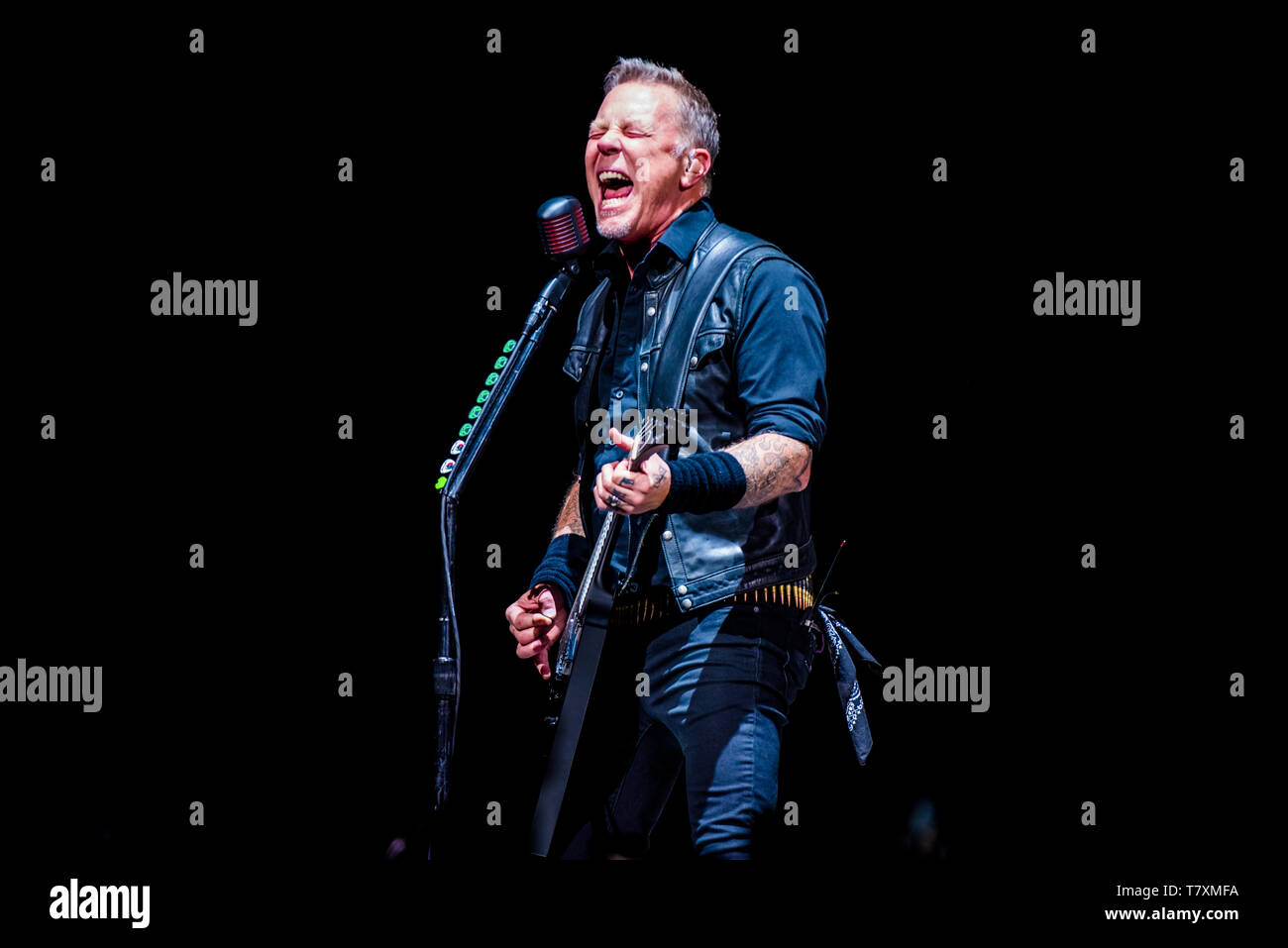 Turin, Italy. 10th Feb, 2018. James Hetfield, singer and guitarist of ...