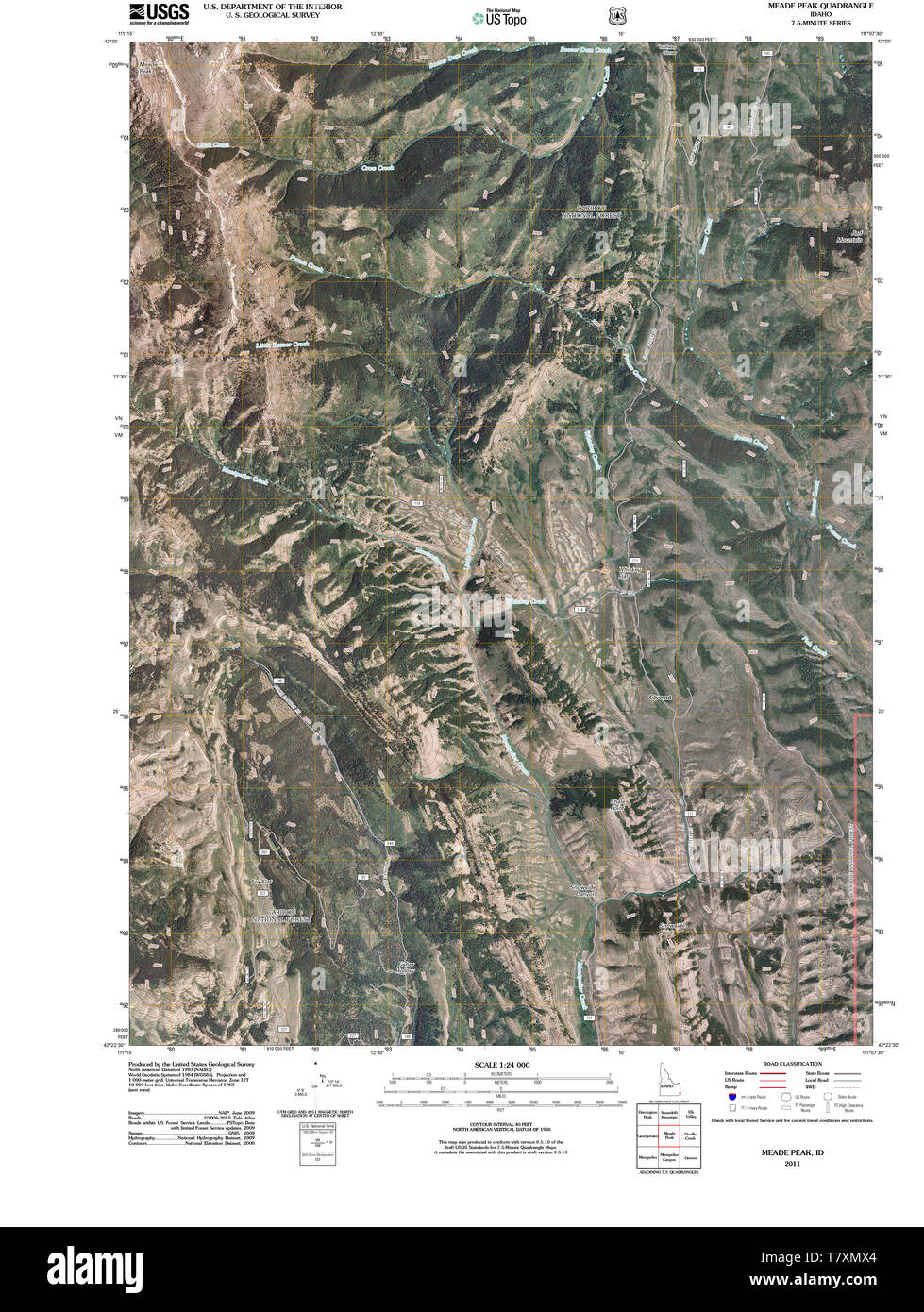 Map of meade Cut Out Stock Images & Pictures - Alamy