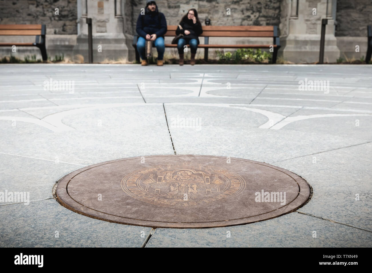 Dublin, Ireland - February 11, 2019: Architectural detail of Christ ...