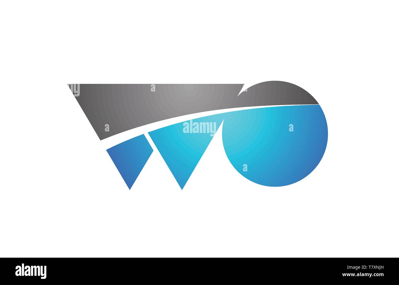 Alphabet wo icon hi-res stock photography and images - Alamy