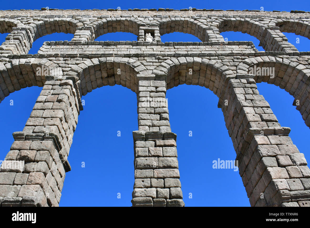 Aqueduct of Segovia, water bridges, Segovia, Castilla y León, Spain ...
