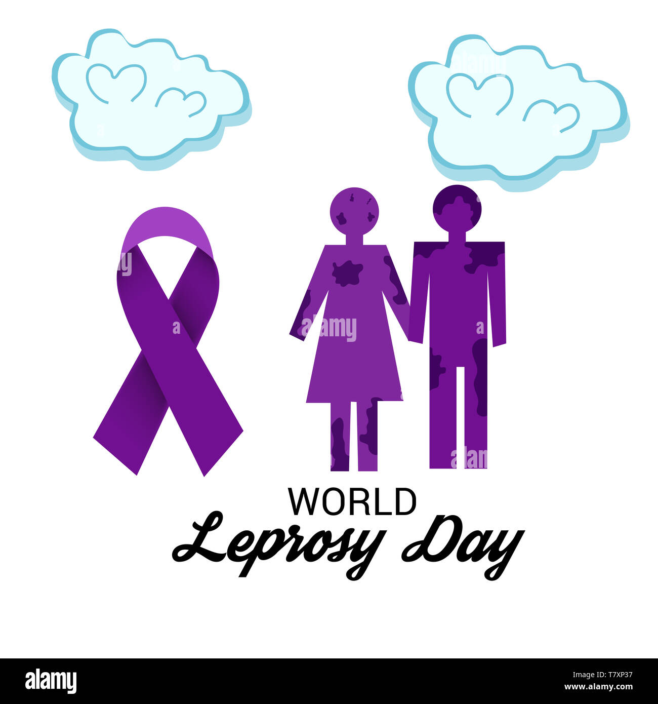 Vector illustration of a Background for World Leprosy Day Stock Photo ...
