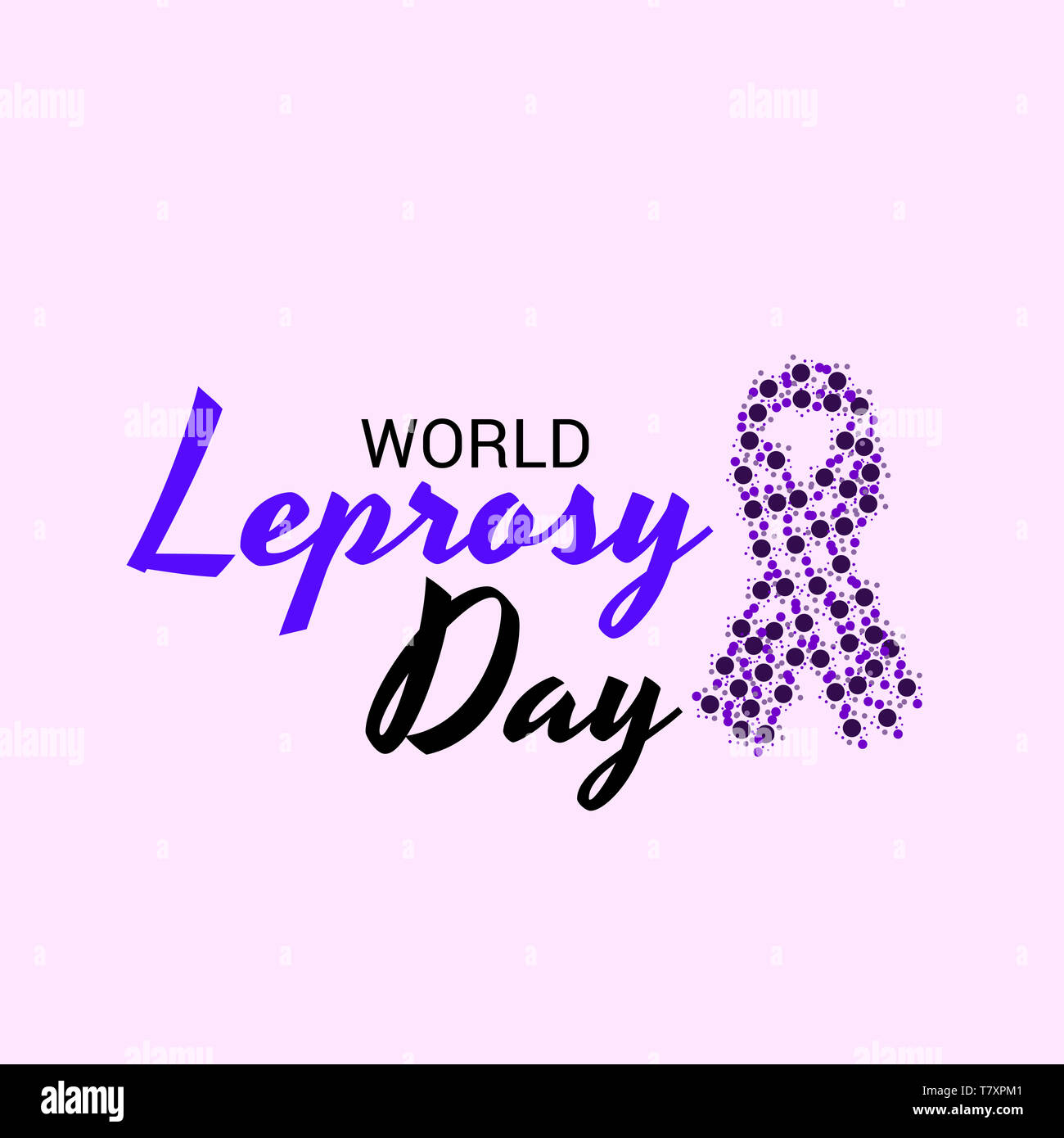 Vector illustration of a Background for World Leprosy Day Stock Photo ...