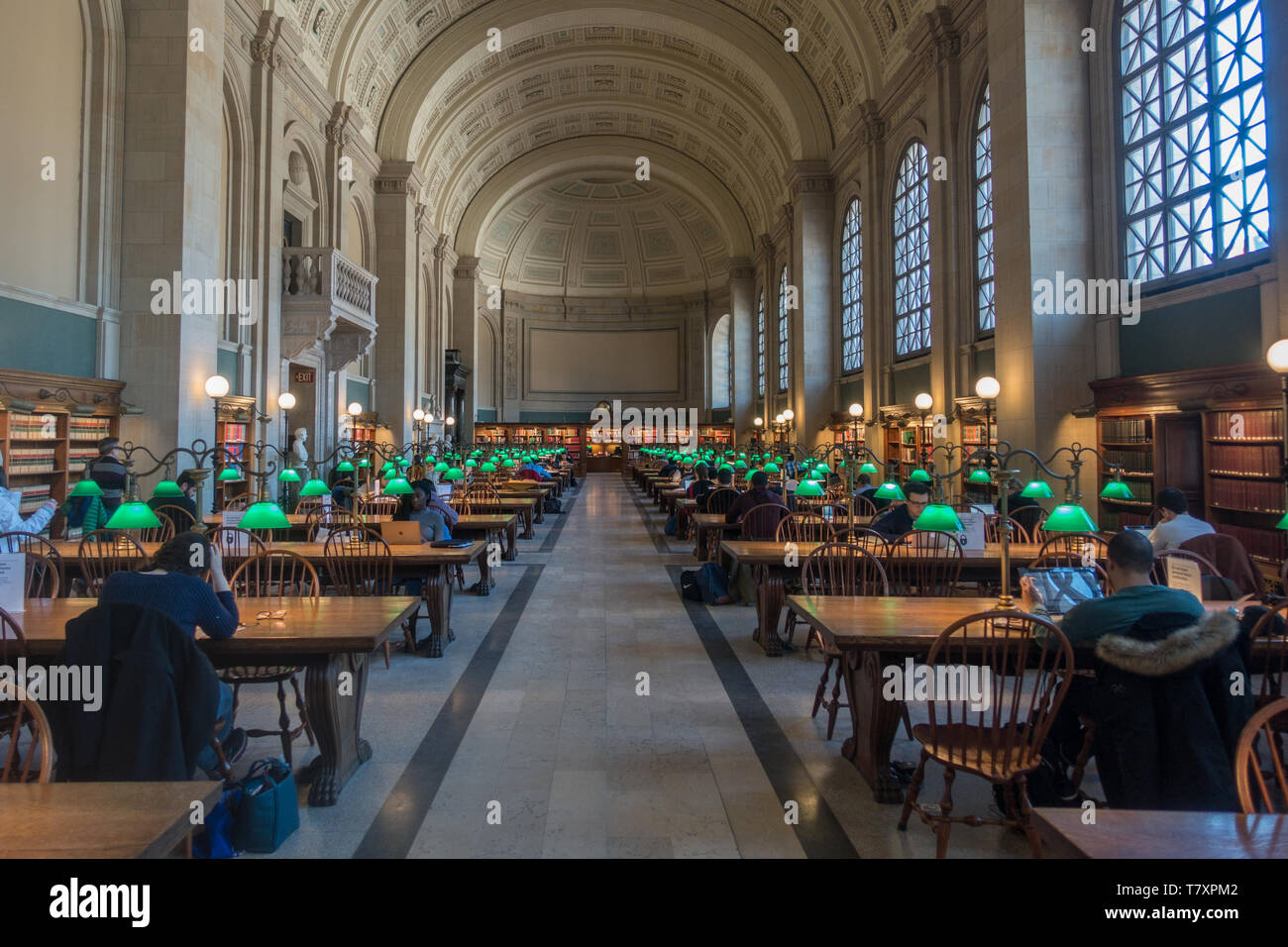 Boston Public library in the city of Boston, Massachusetts USA Stock ...